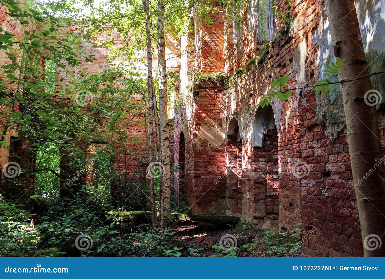 The Monastery is Covered with Forest. Stock Photo - Image of forest ...