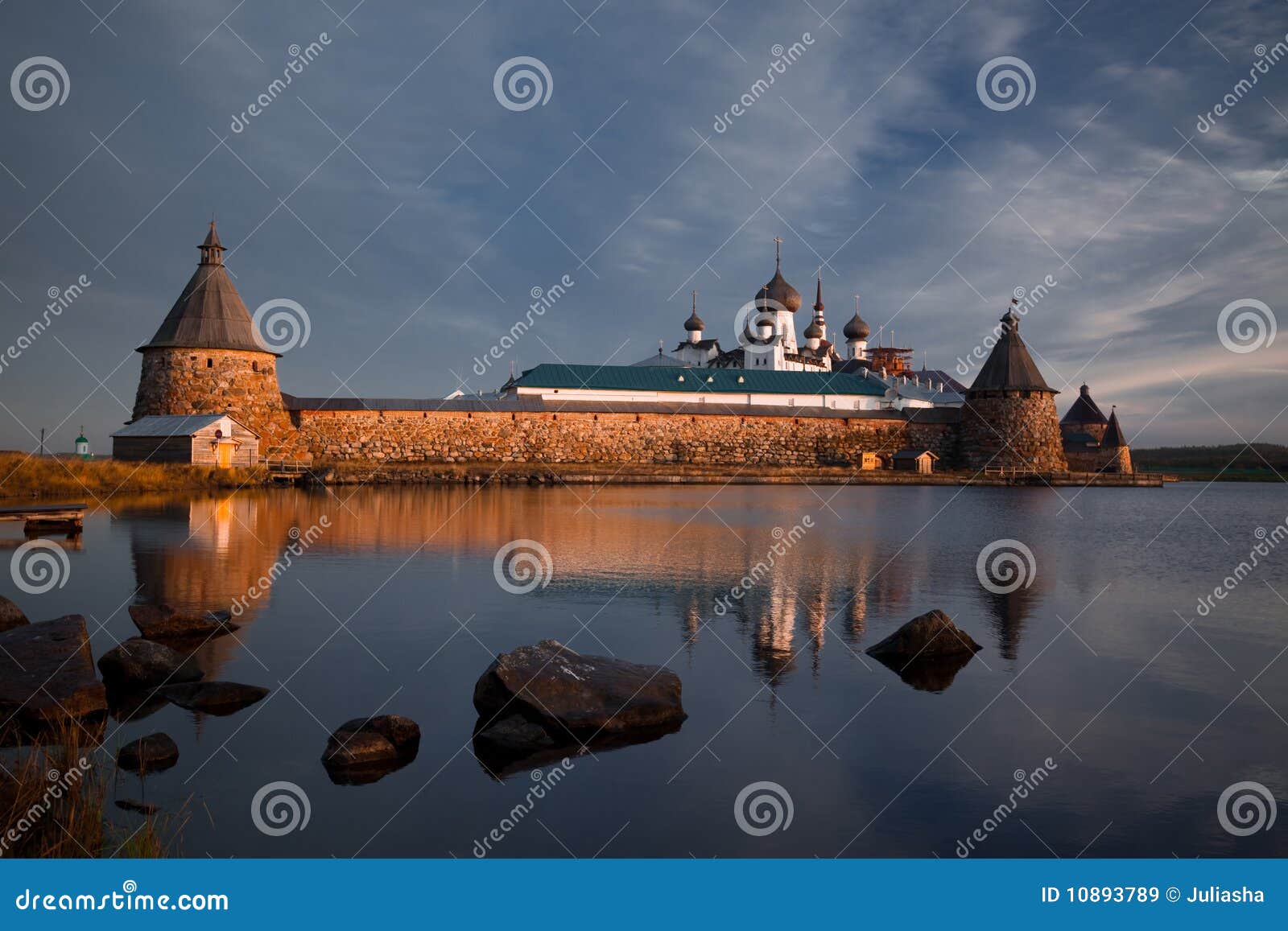 Monastery in early morning stock image. Image of reflection - 10893789