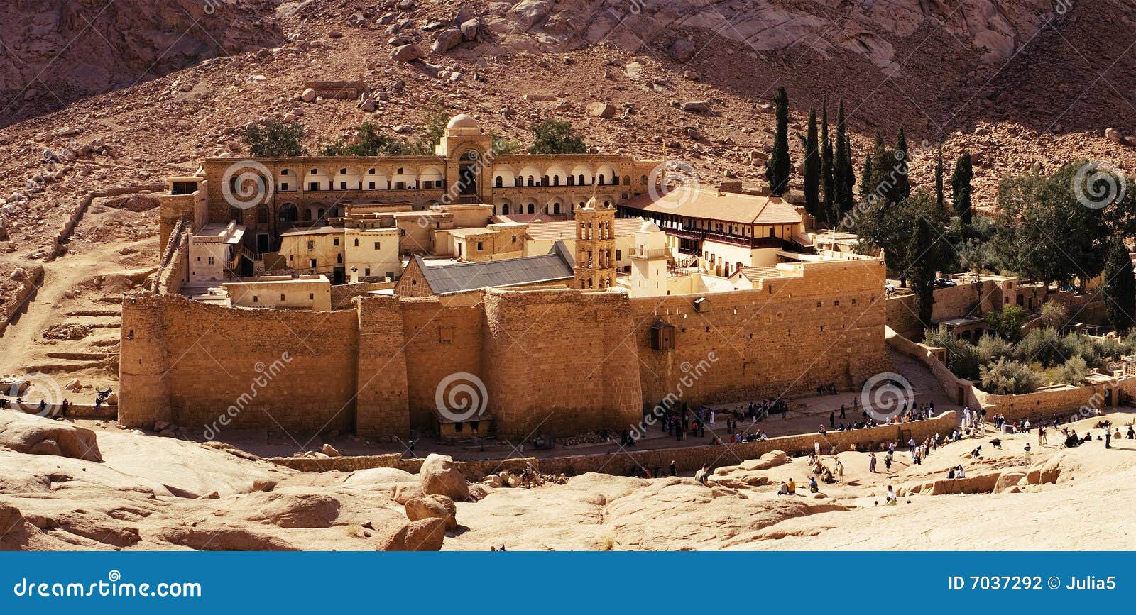 Monastery on Egypt stock photo. Image of africa, exterior - 7037292