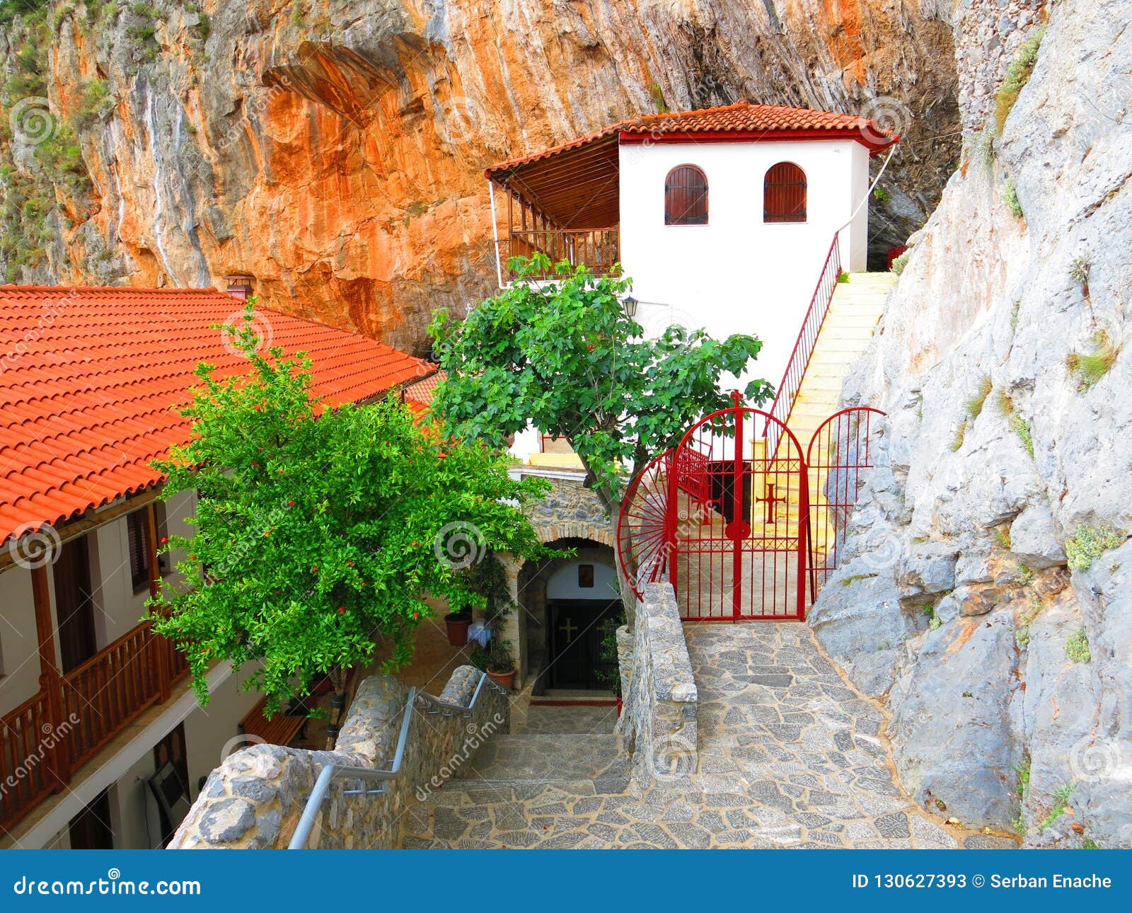 Monastery of Elona in Kosmas Greece Stock Image - Image of pilgrimage ...