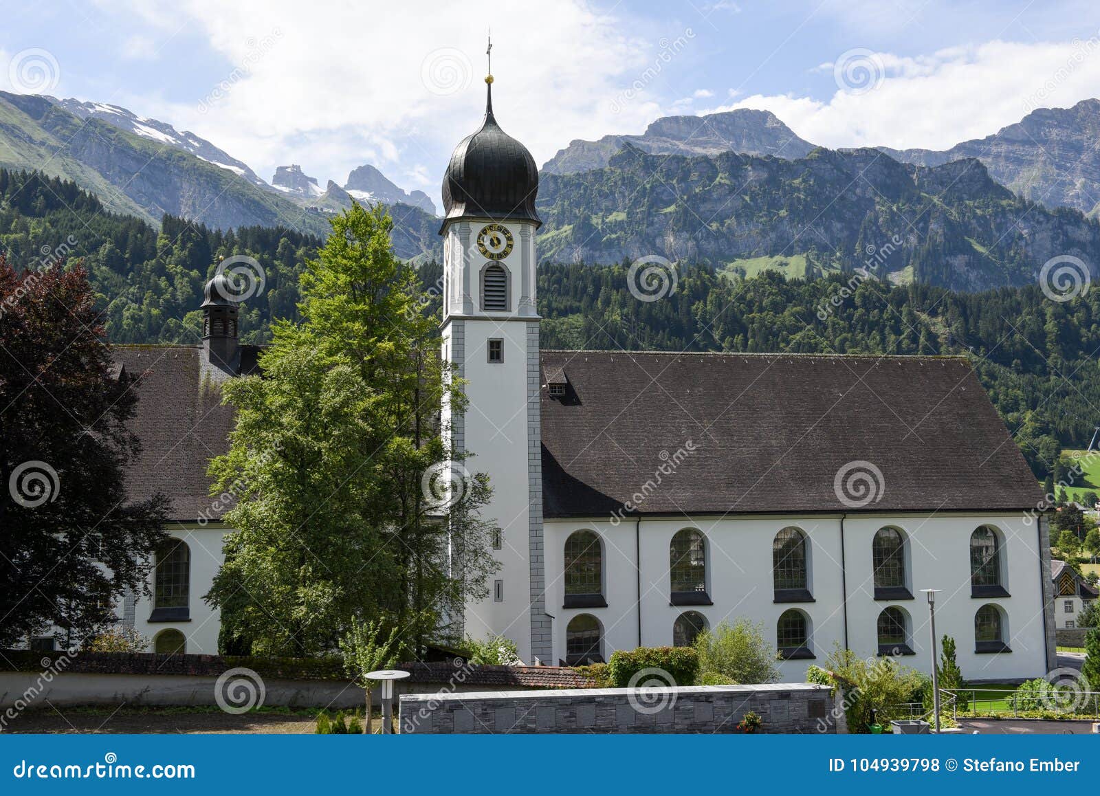 The Monastery of Engelberg on the Swiss Alps Editorial Stock Photo ...