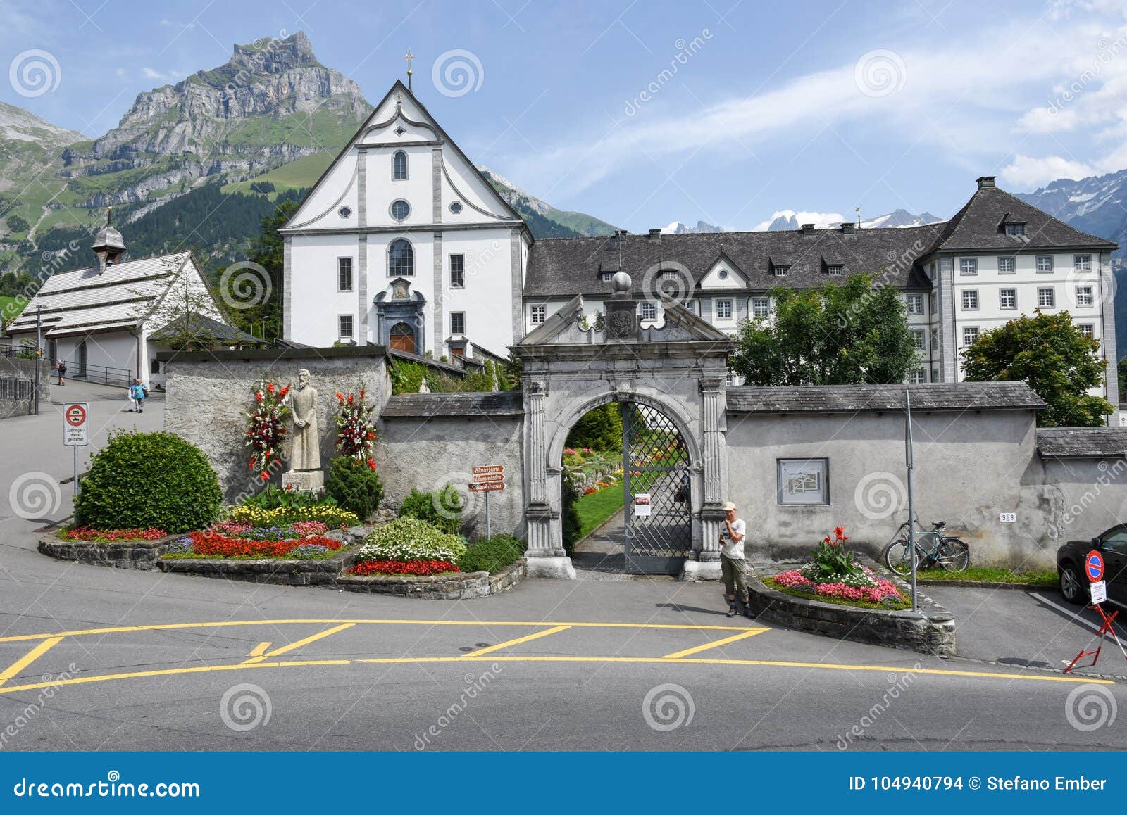 The Monastery of Engelberg on the Swiss Alps Editorial Stock Image ...