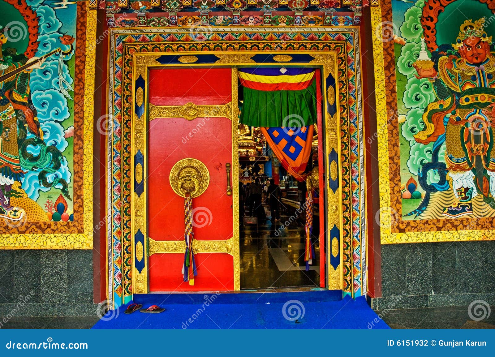 Monastery Entrance stock photo. Image of beautiful, painting - 6151932