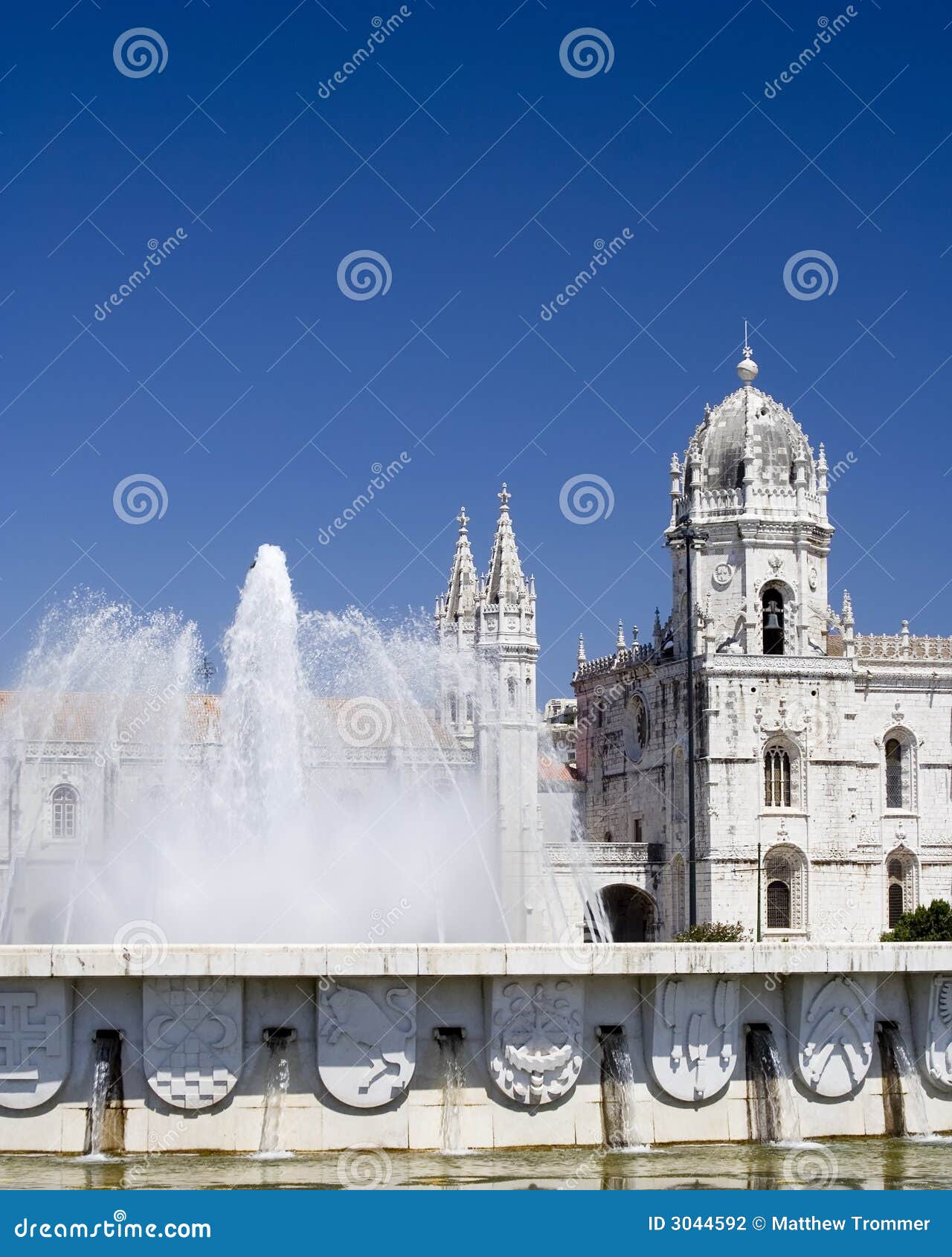 Monastery and Fountain stock photo. Image of travel, monastery - 3044592