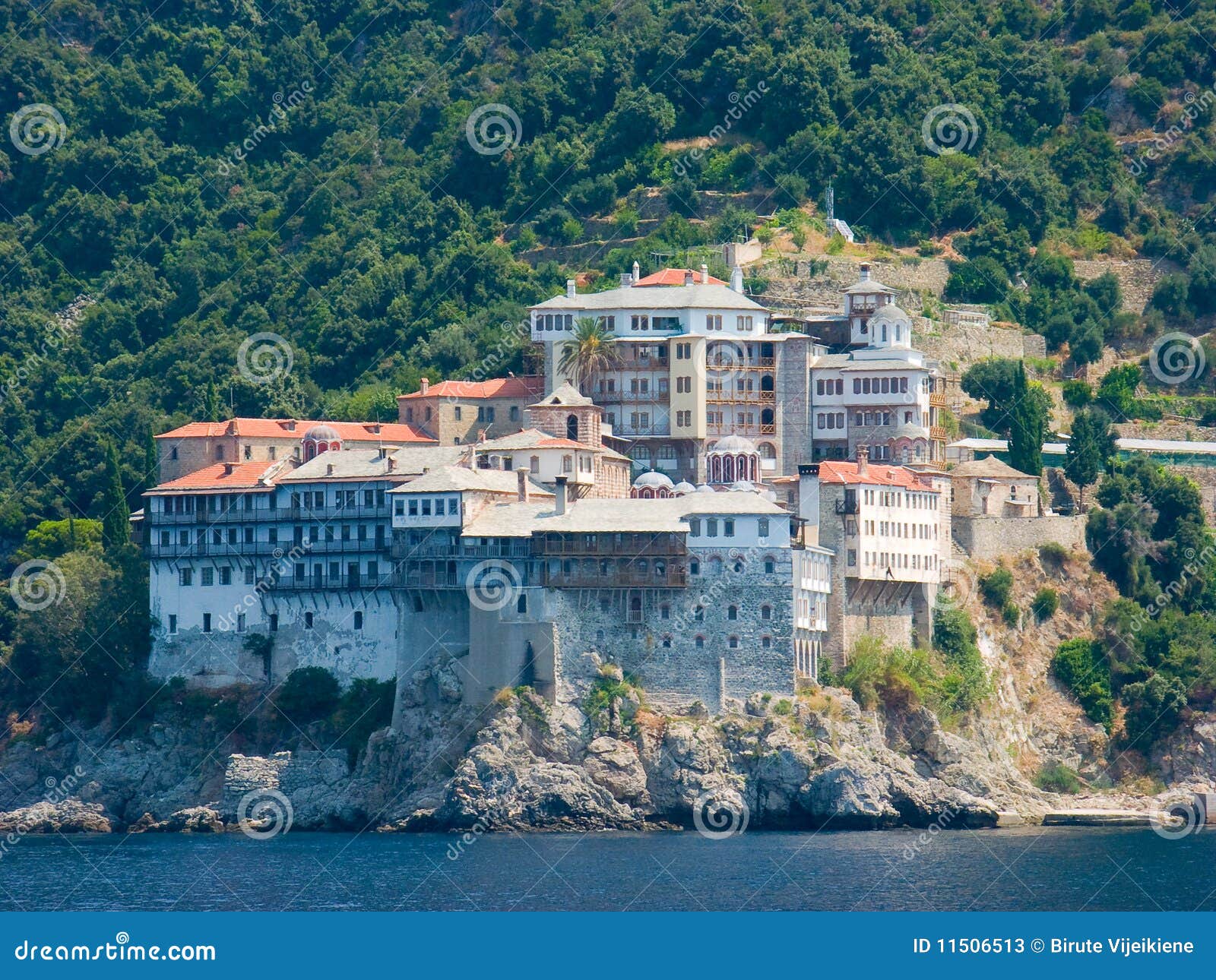 Monastery of Gregoriou stock image. Image of monastery - 11506513