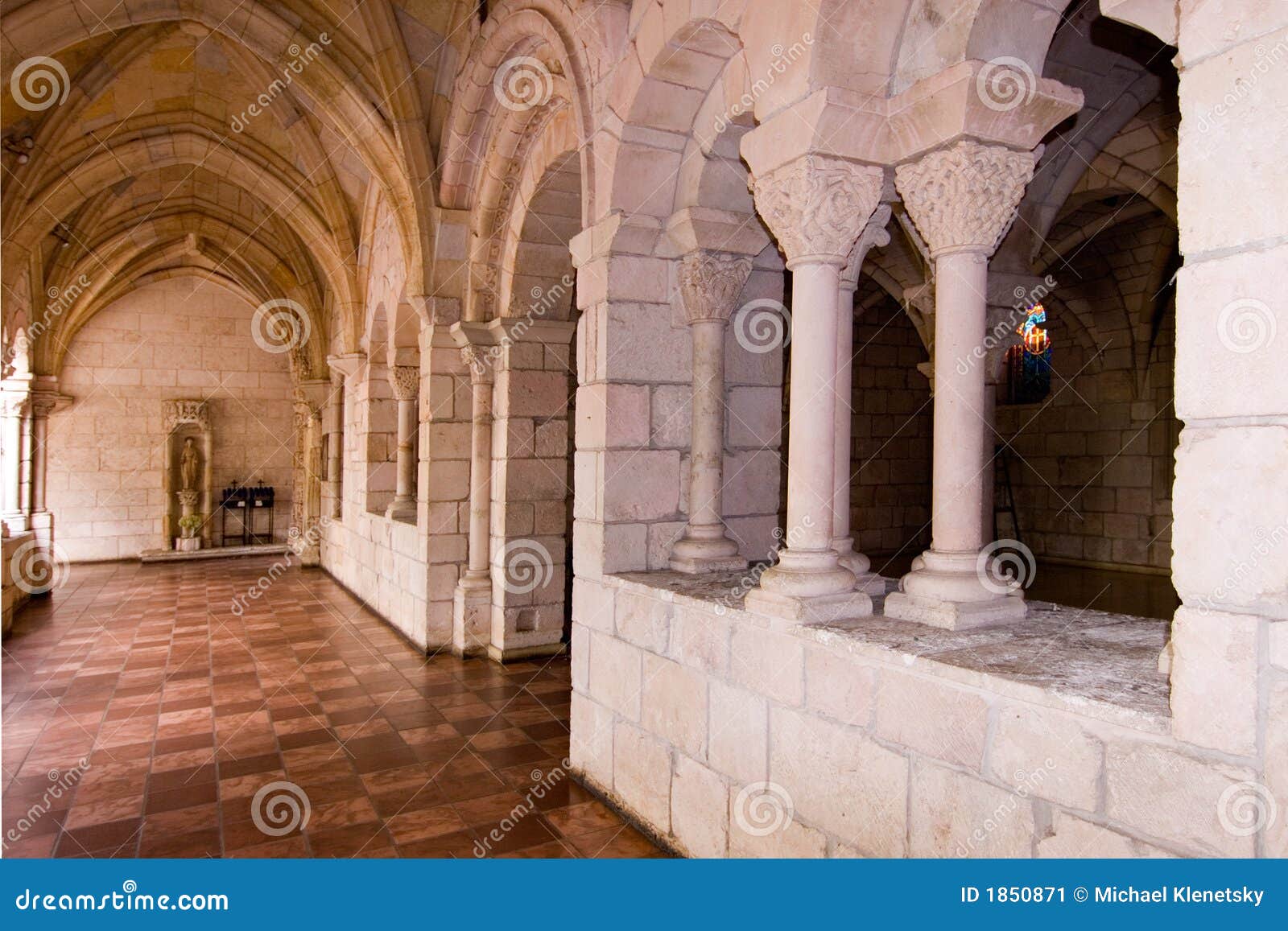 Monastery Hallway 6 stock image. Image of beliefs, faith - 1850871