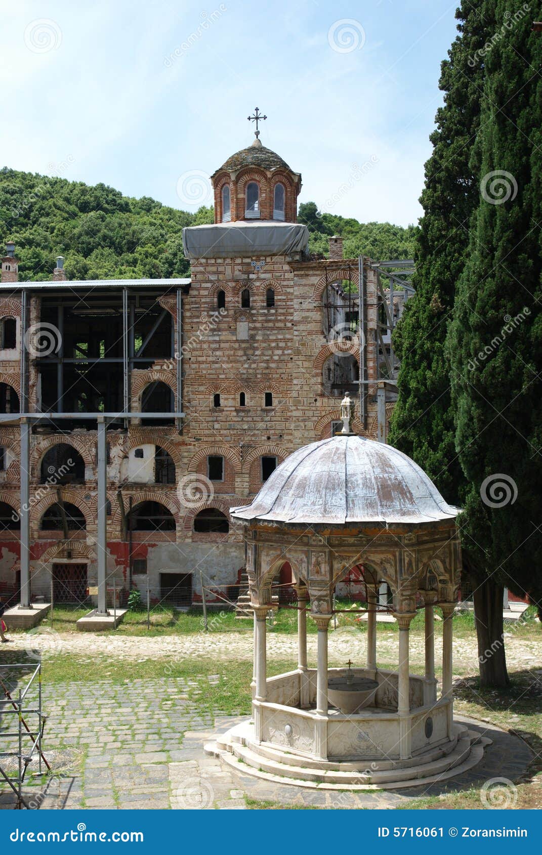 Monastery Hilandar stock image. Image of monastery, orthodoxy - 5716061