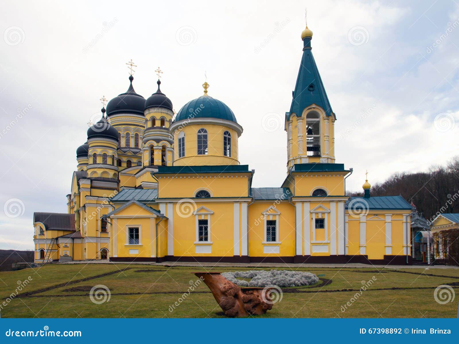 Monastery Hincu, Moldova stock photo. Image of dome, blue - 67398892