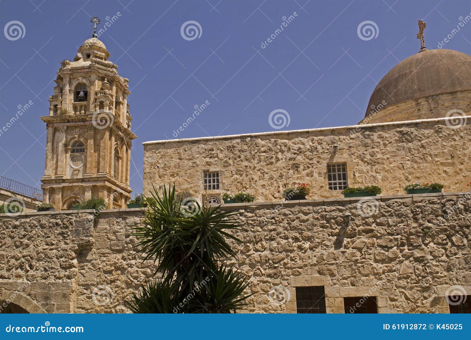 Monastery of the Holy Cross in Jerusalem Stock Photo - Image of history ...