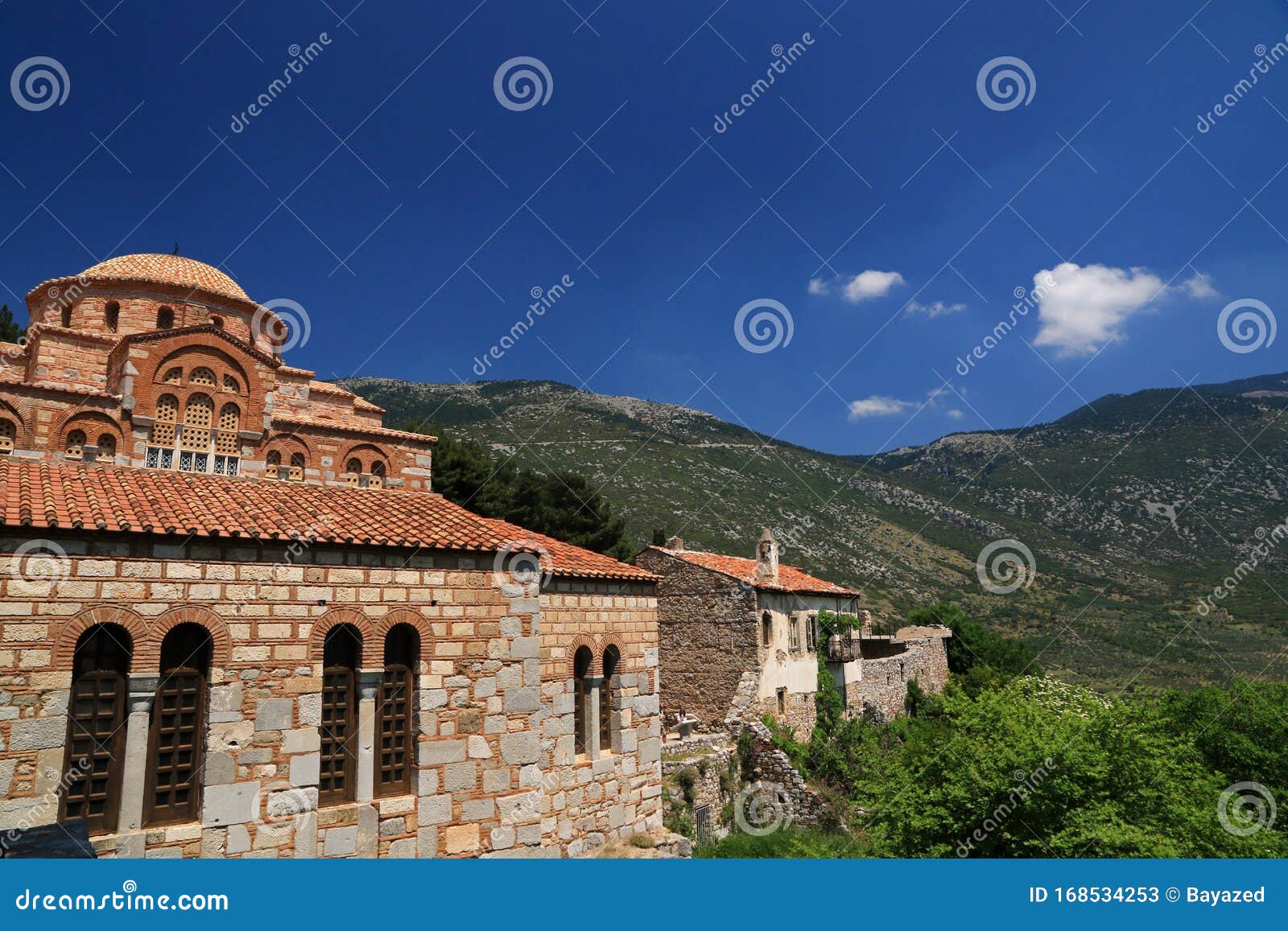 Monastery of Hosios Loukas stock image. Image of monastery - 168534253