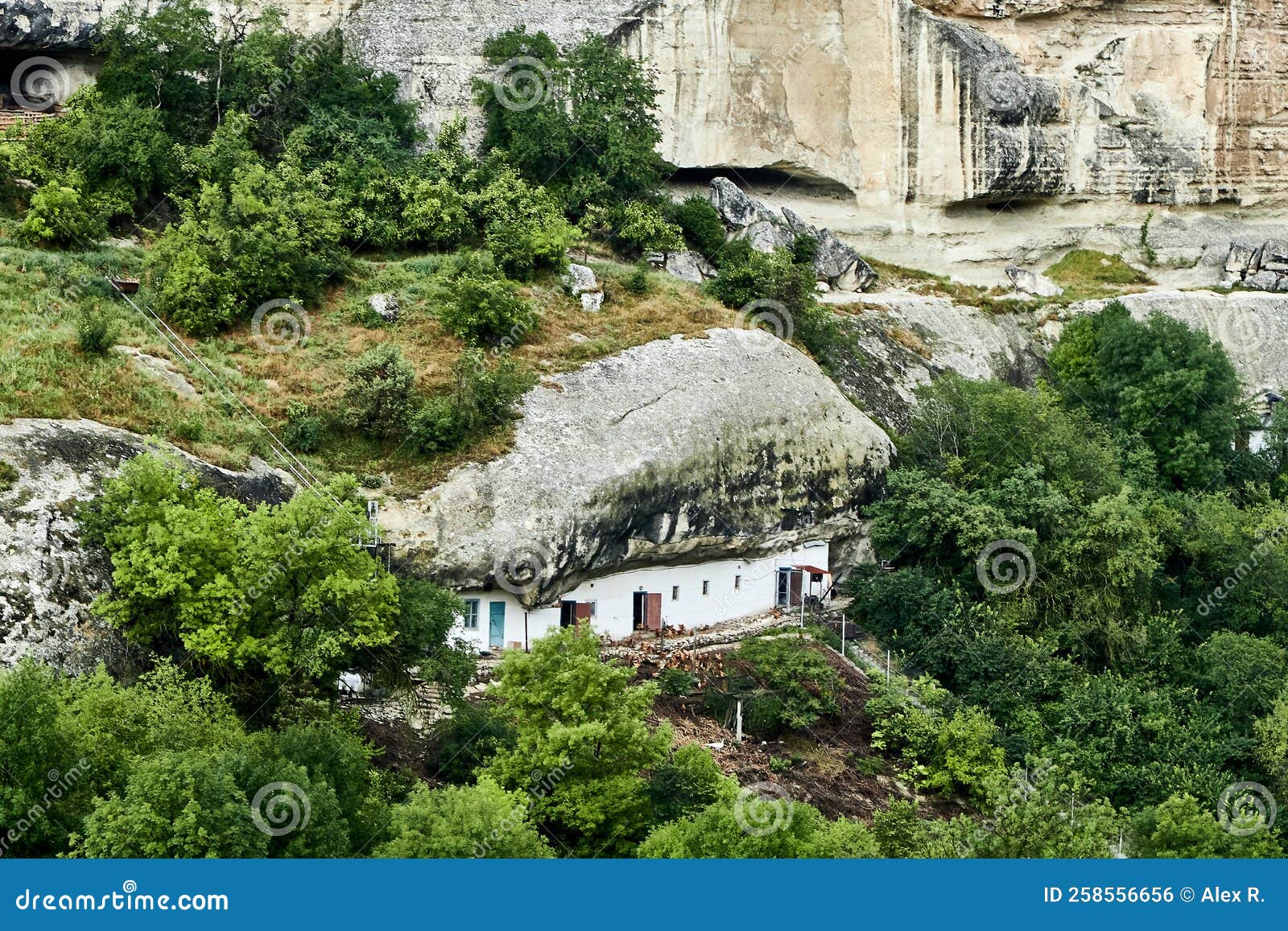 Monastery House in the Mountains Stock Photo - Image of house ...