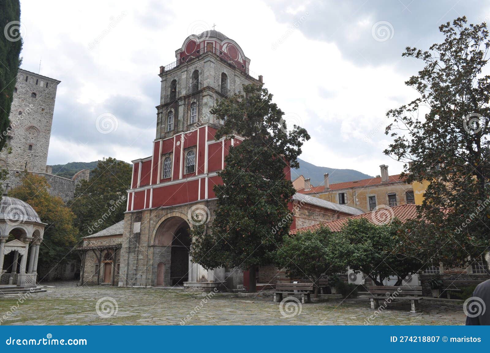 The Monastery of Iviron is a Monastery Built on Mount Athos Stock Image ...