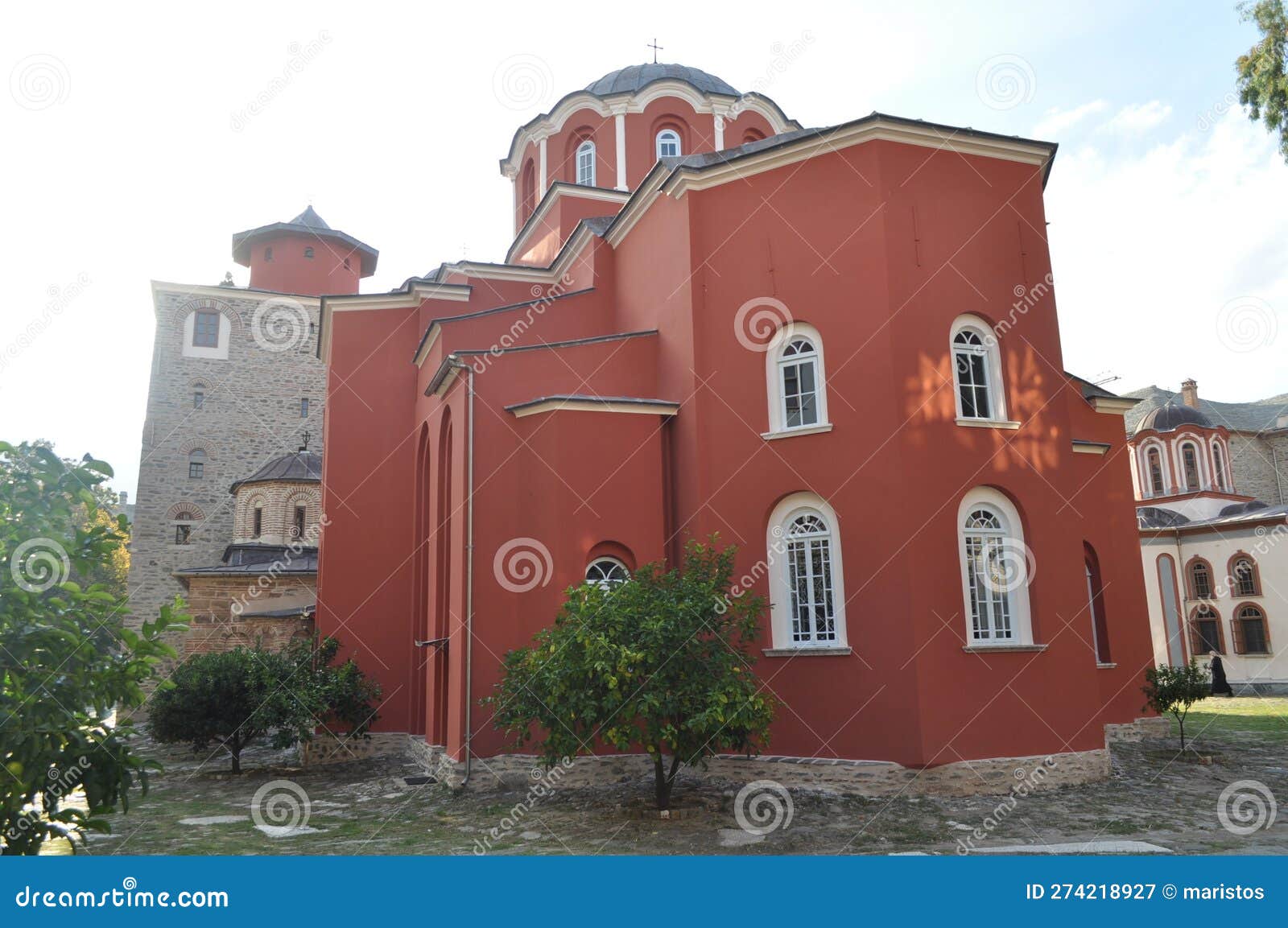 The Monastery of Iviron is a Monastery Built on Mount Athos Stock Image ...