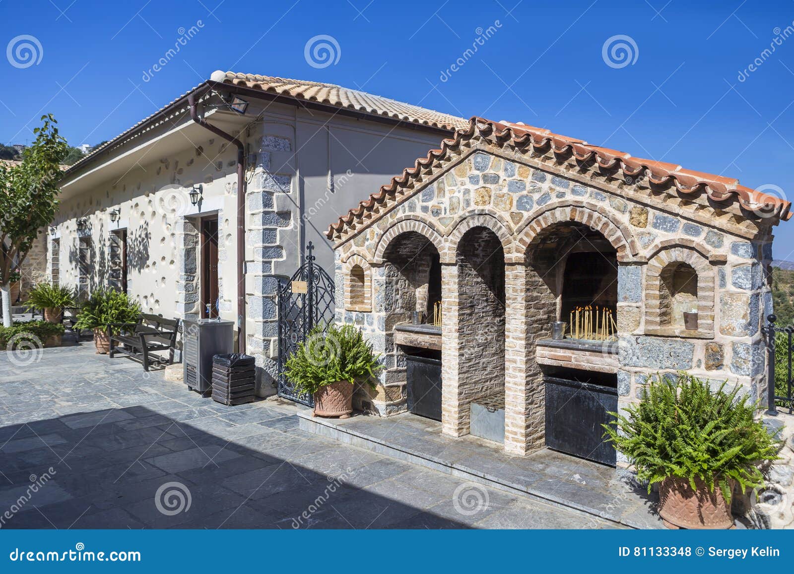 Monastery Kera Kardiotissa in the Mountains of Crete. Greece Stock ...