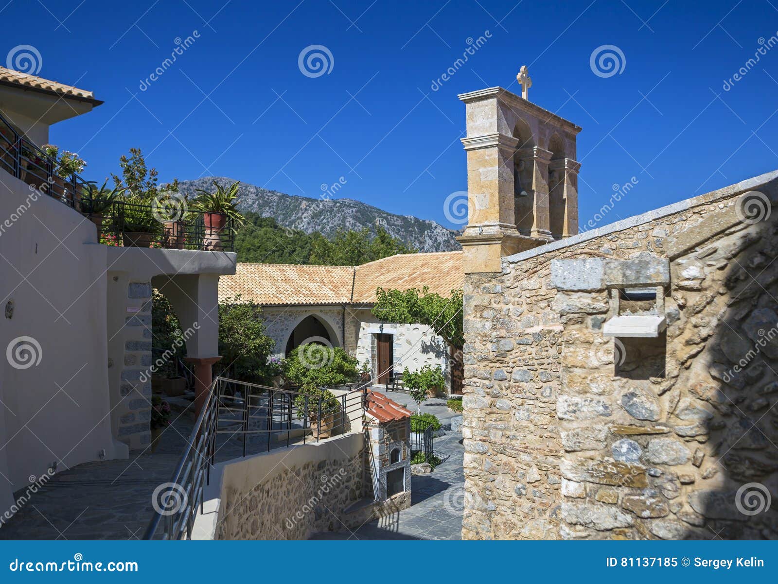Monastery Kera Kardiotissa in the Mountains of Crete. Greece Stock ...