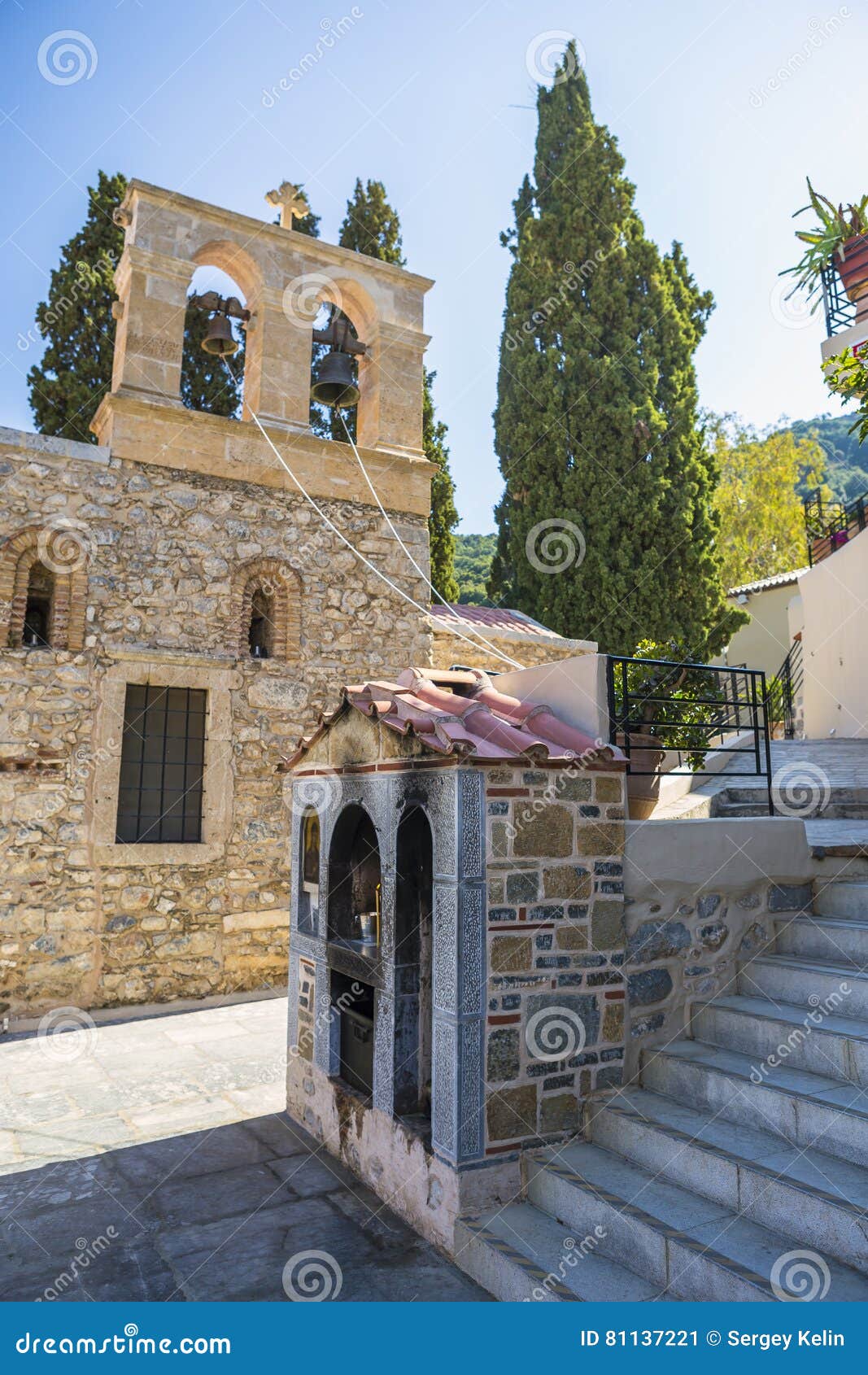 Monastery Kera Kardiotissa in the Mountains of Crete. Greece Stock ...