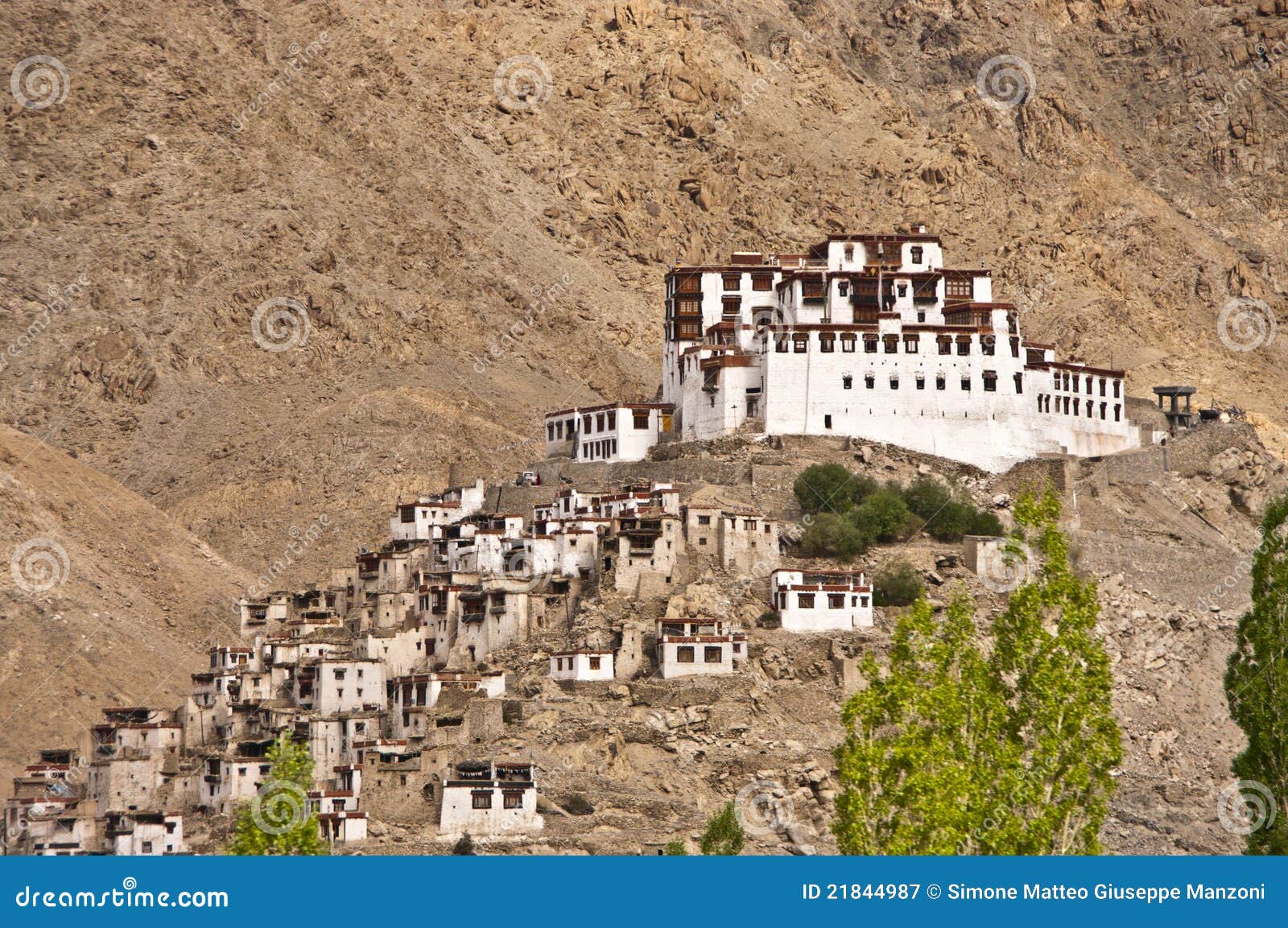 Monastery in Ladakh stock image. Image of monastery, buddhism - 21844987