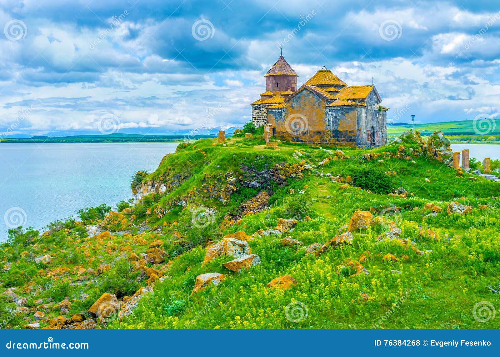 The Monastery at the lake stock photo. Image of house - 76384268