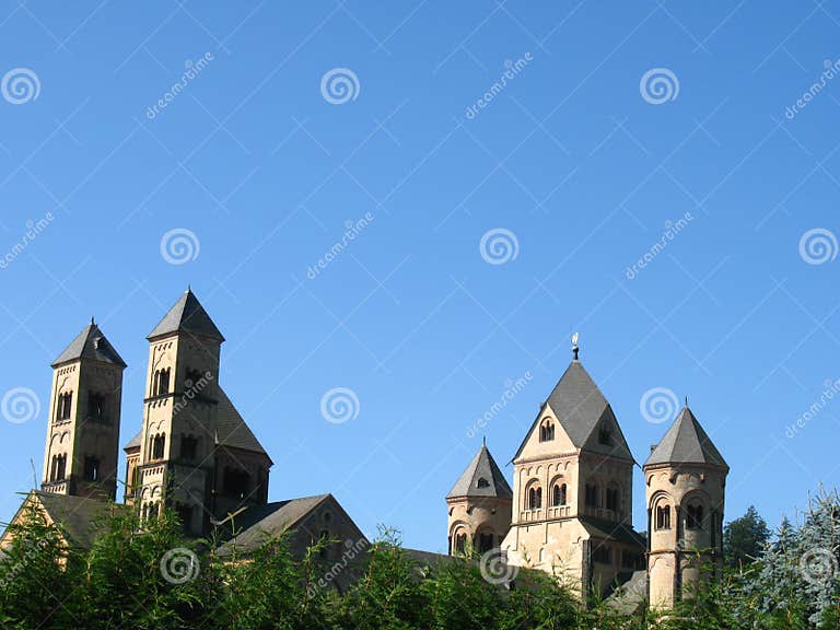 Monastery Maria Lach stock image. Image of cathedrale - 13347495
