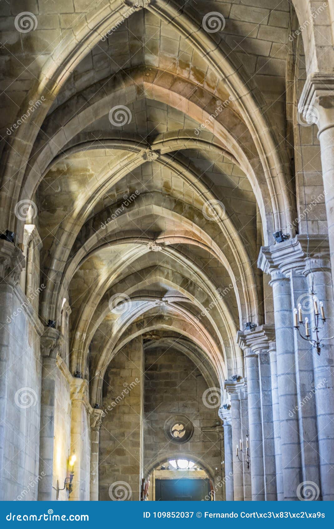 Monastery, Medieval Architectural Arches Inside the Cathedral of Stock ...