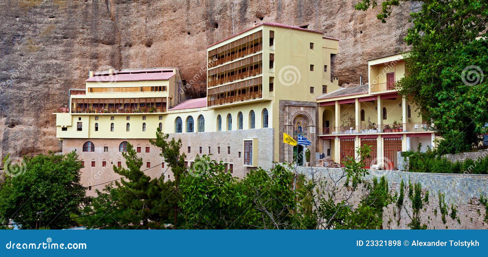 The Monastery of Mega Spilaio, Greece Stock Photo - Image of great ...