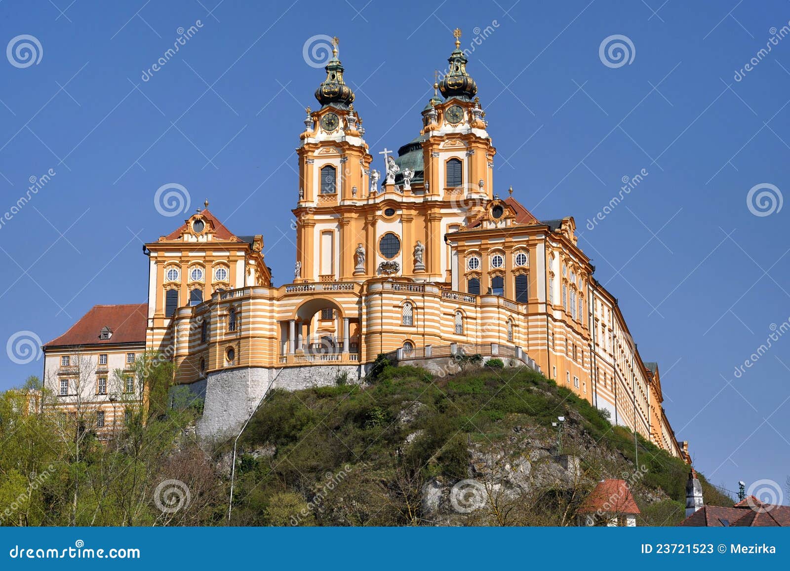 Monastery of Melk,Austria stock image. Image of castle - 23721523