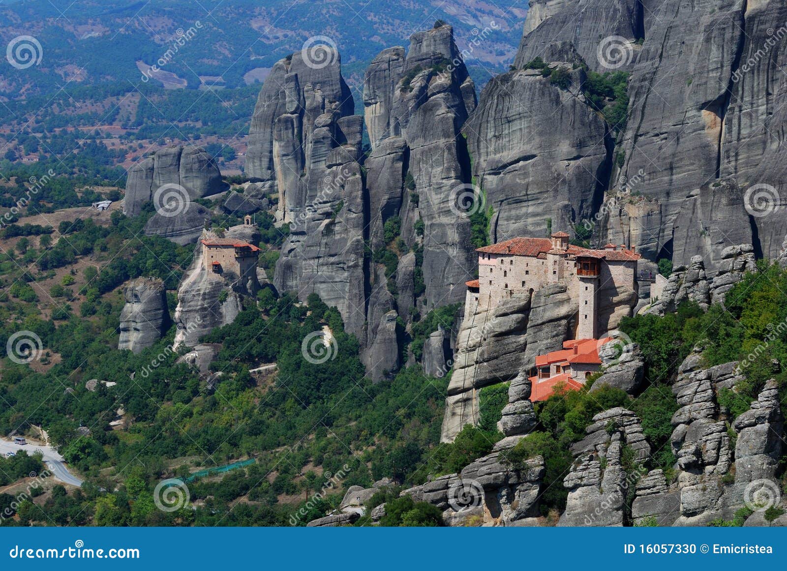 Monastery at Meteora, Greece Stock Photo - Image of christian, monk ...