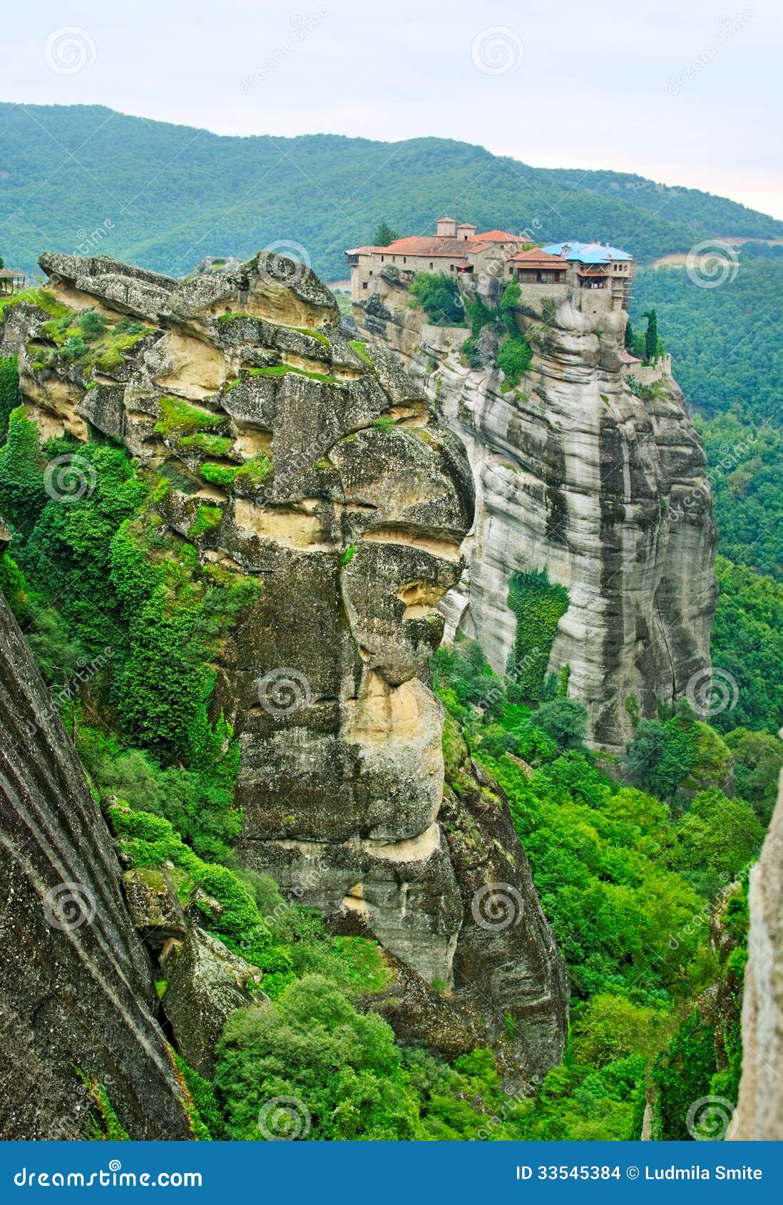 Monastery from Meteora-Greece. Stock Photo - Image of jesus, greece ...