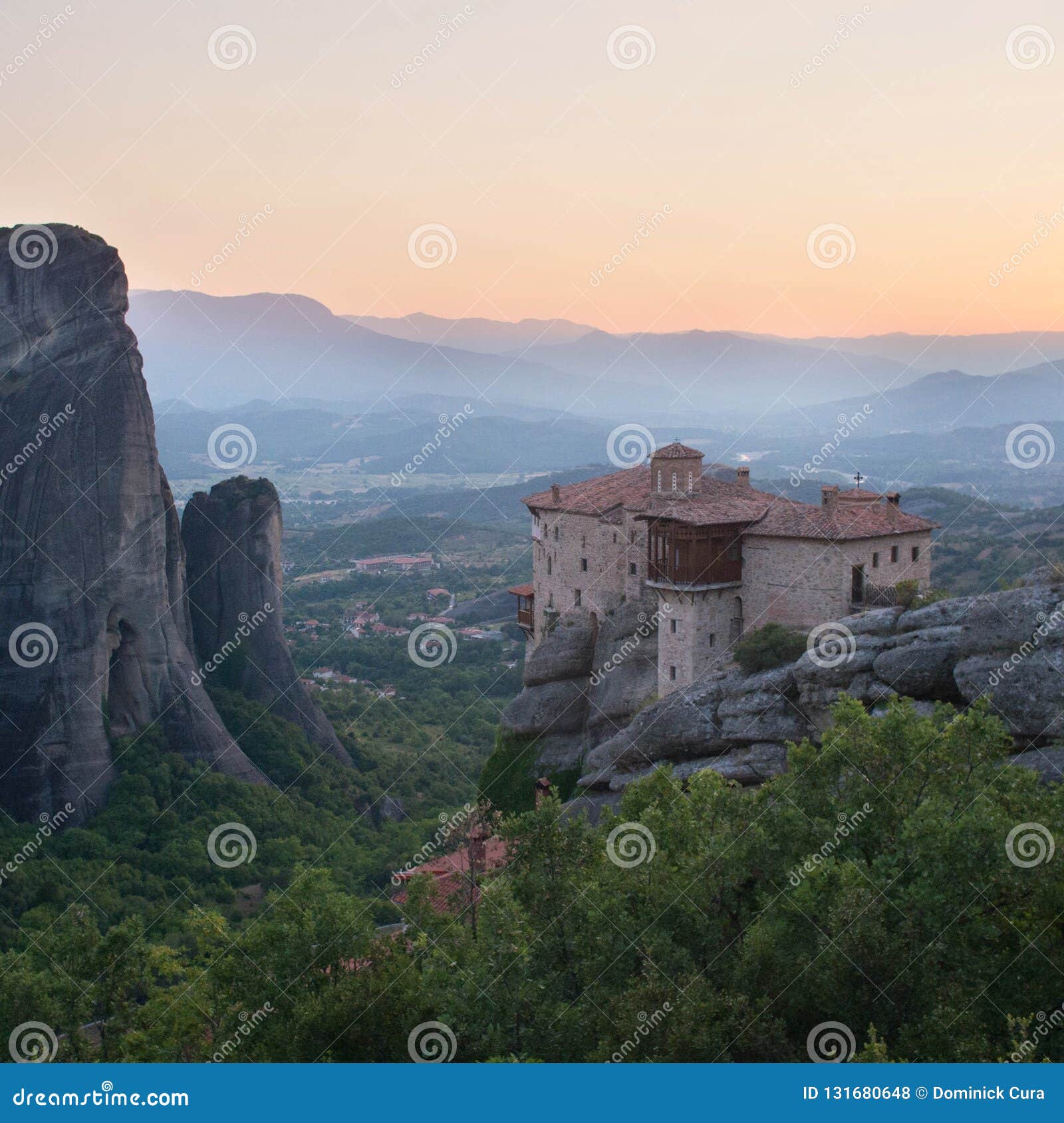 Monastery in Meteora, Greece Stock Photo - Image of meteora, greece ...