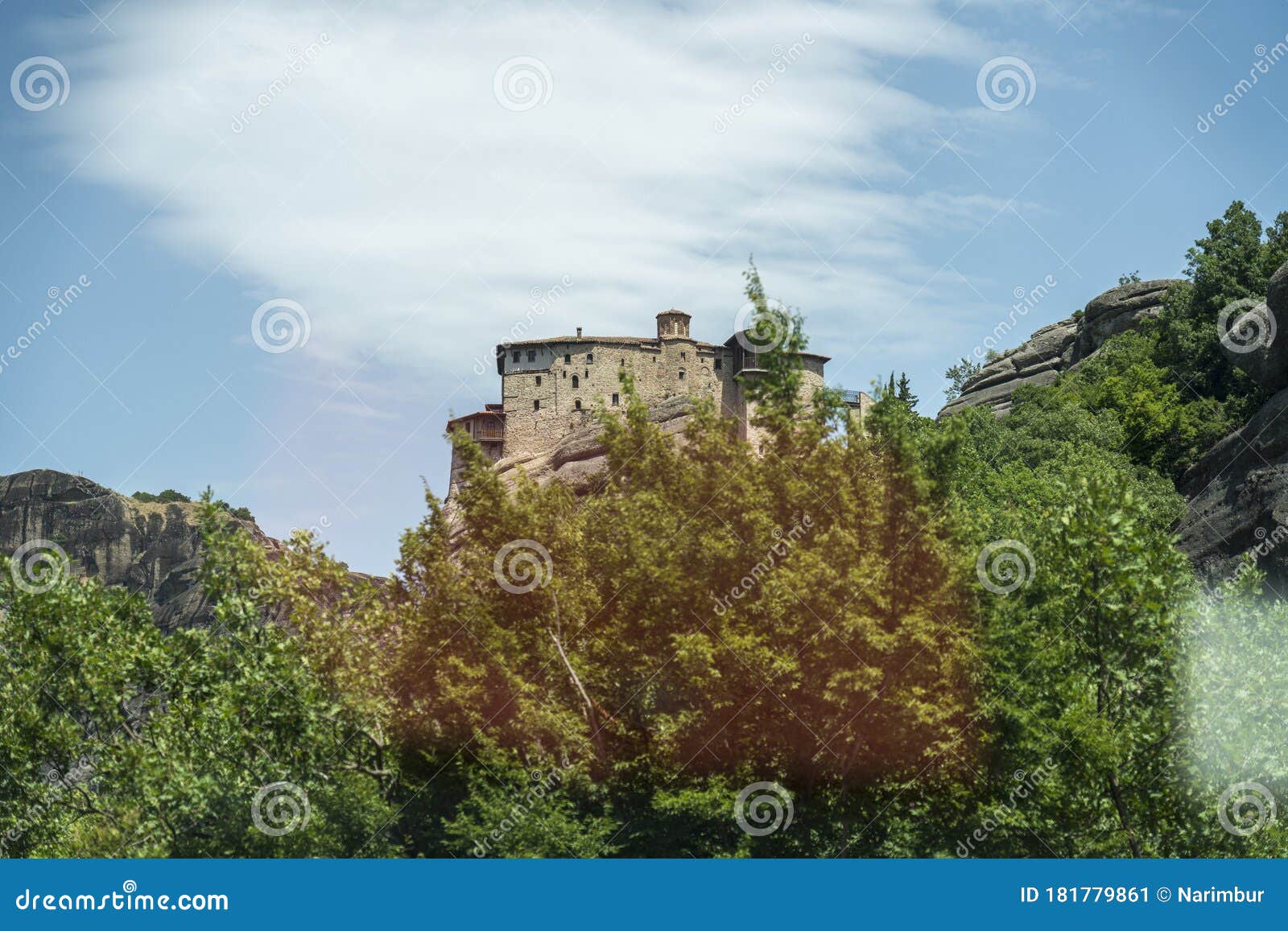 Monastery in meteora stock image. Image of holy, orthodox - 181779861