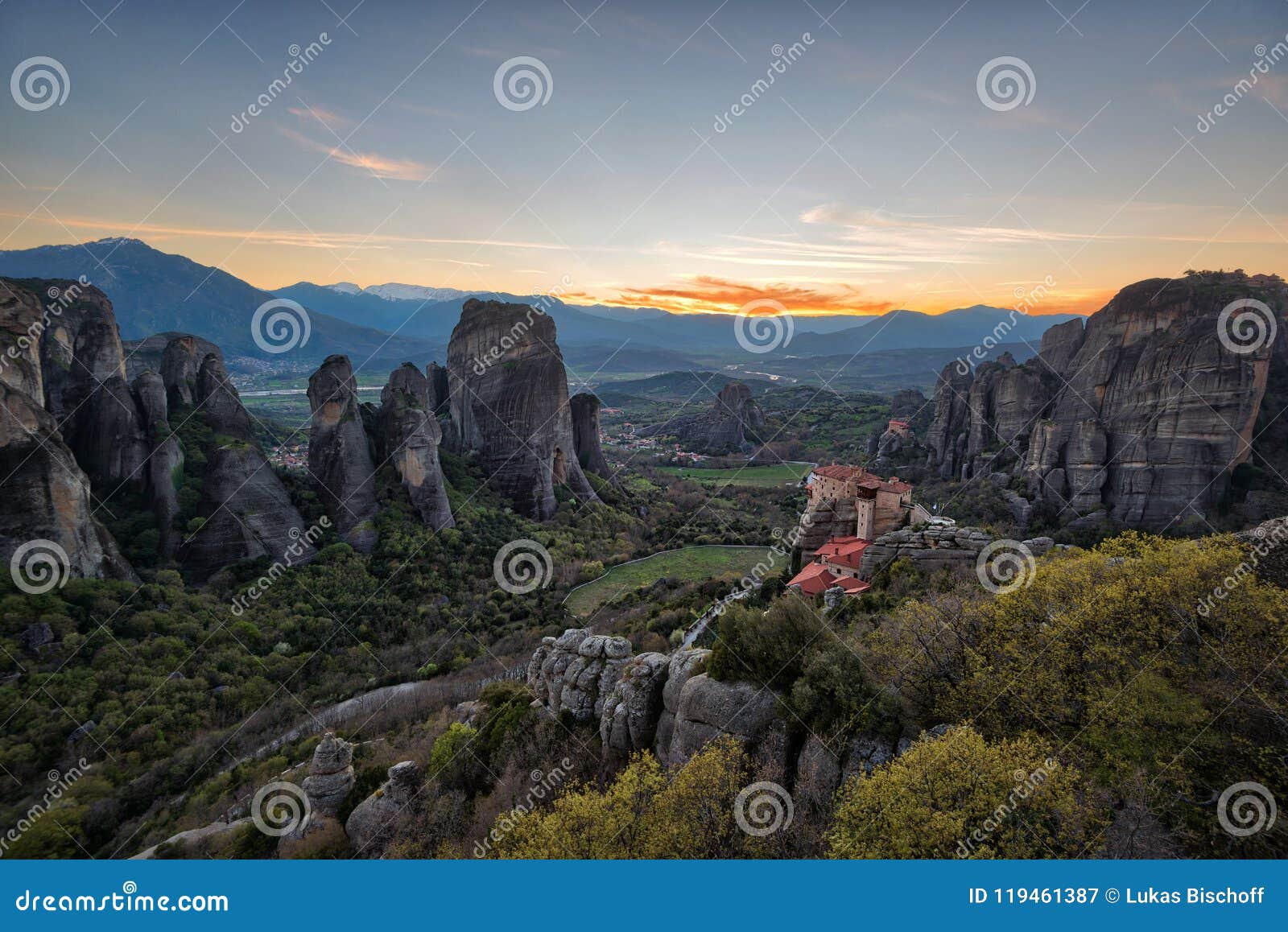 Monastery in Meteora, Northern Greece in Spring 2018 Stock Image ...