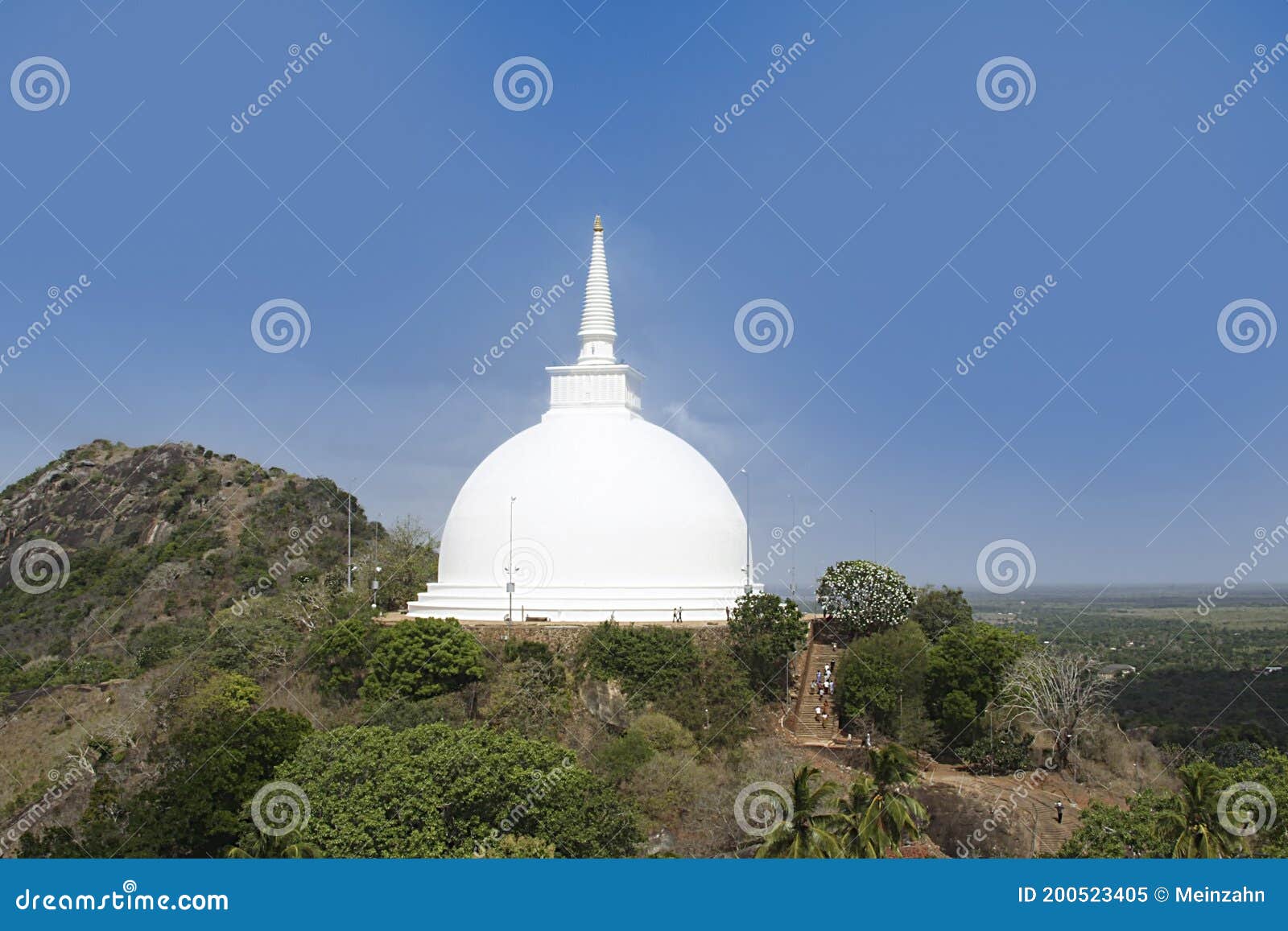 Monastery Mihintale at the Missaka Mountain Stock Image - Image of ...