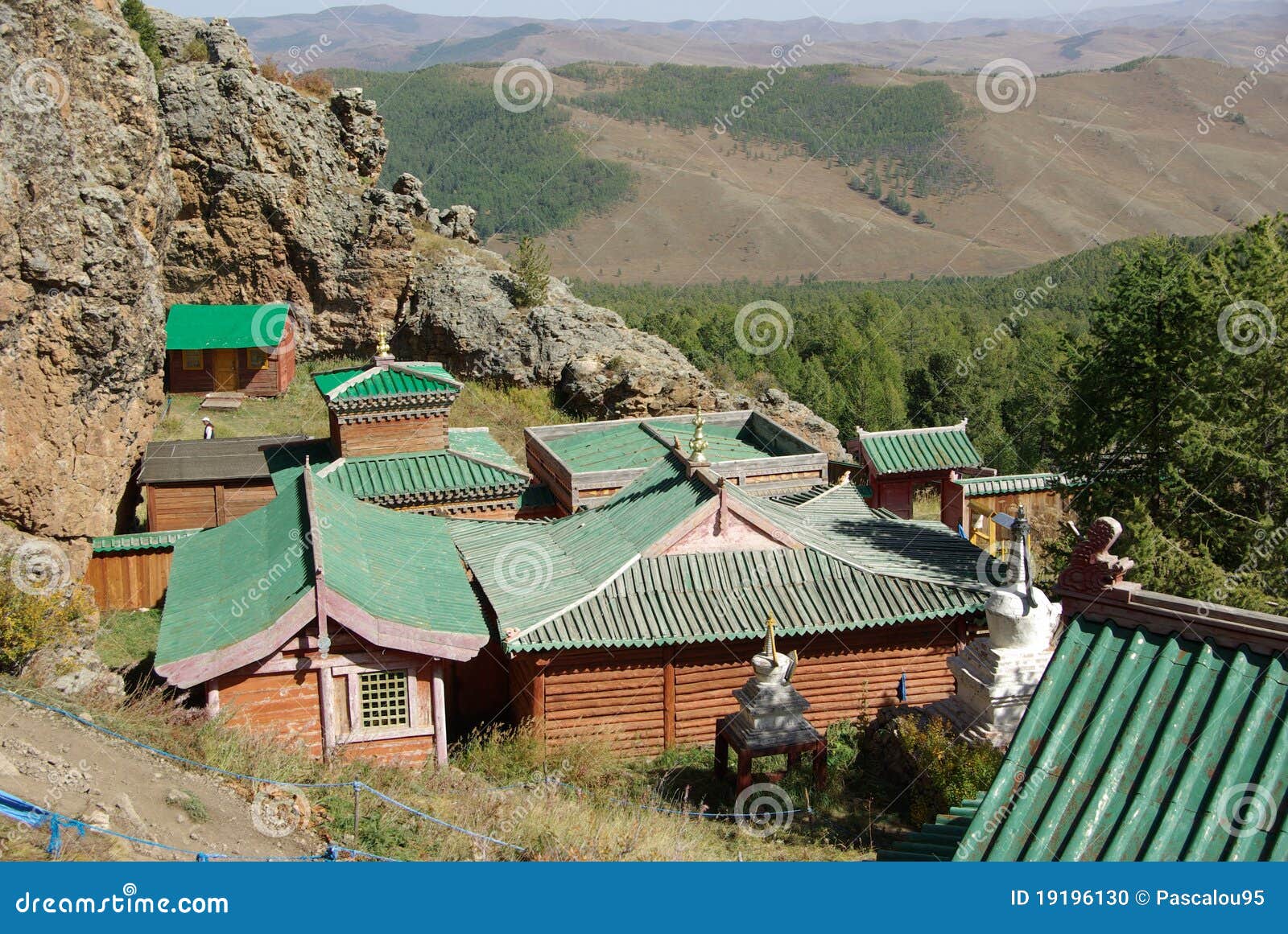 Monastery in Mongolia stock photo. Image of nature, shrine - 19196130