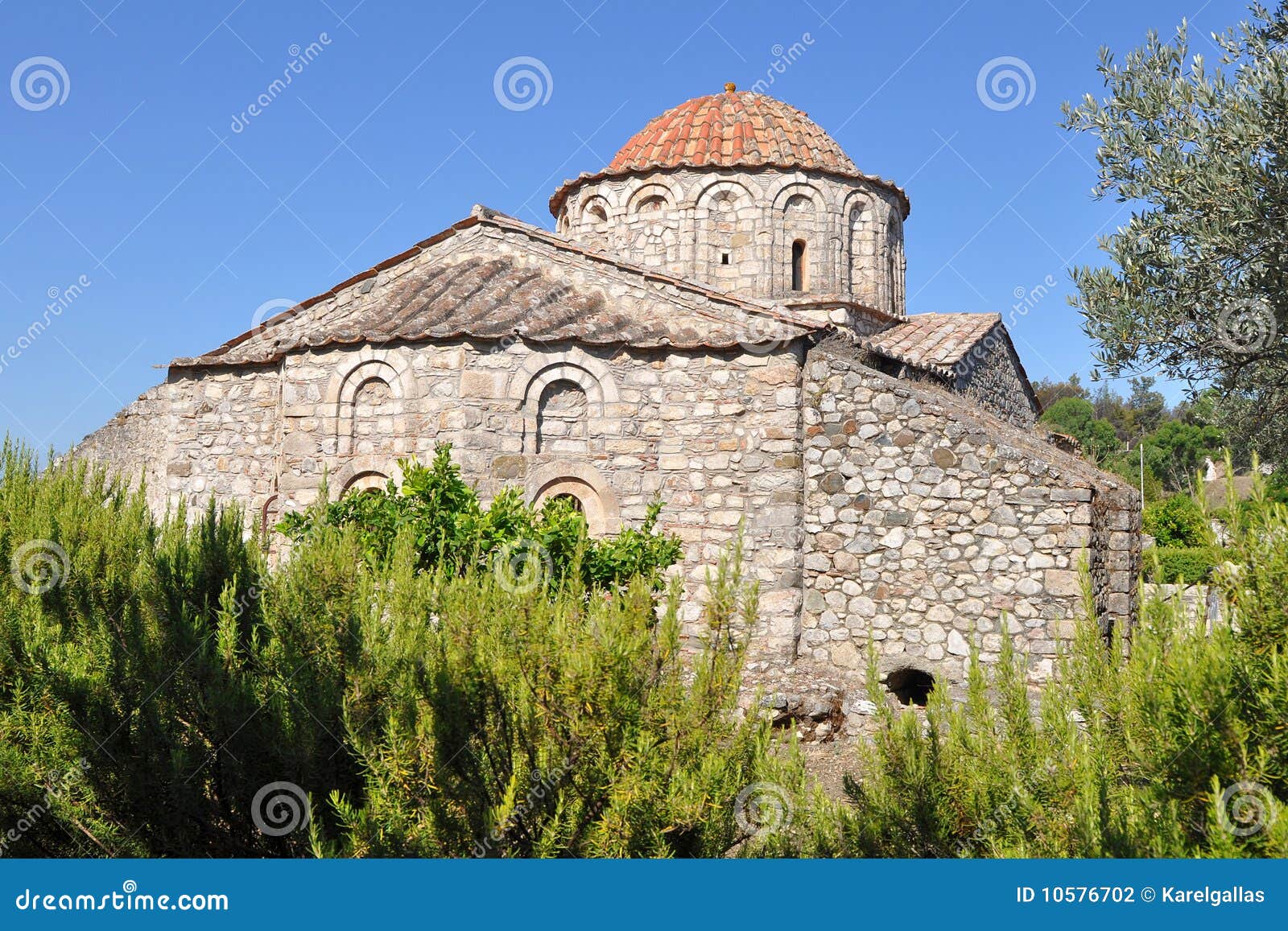 Monastery Moni Thari,island Rhodes, Greece Stock Photo - Image of ...