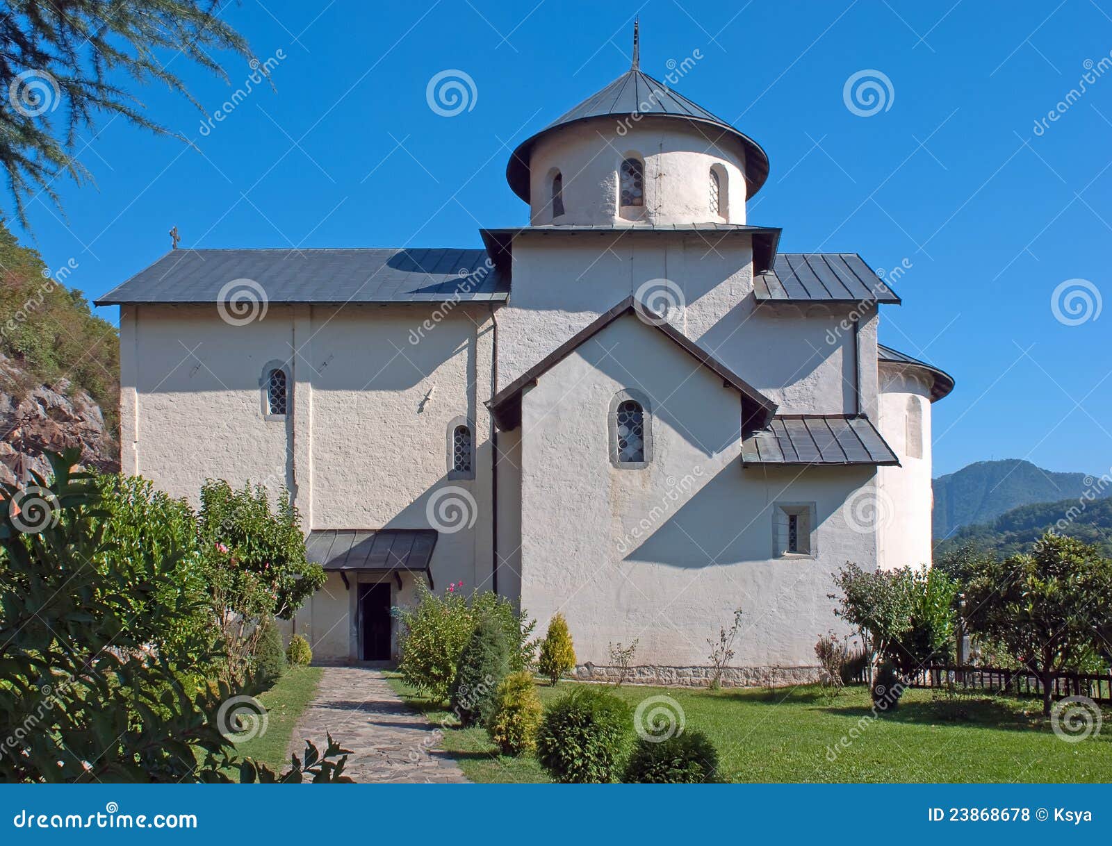 Monastery of Moraca in Montenegro Stock Photo - Image of stone ...