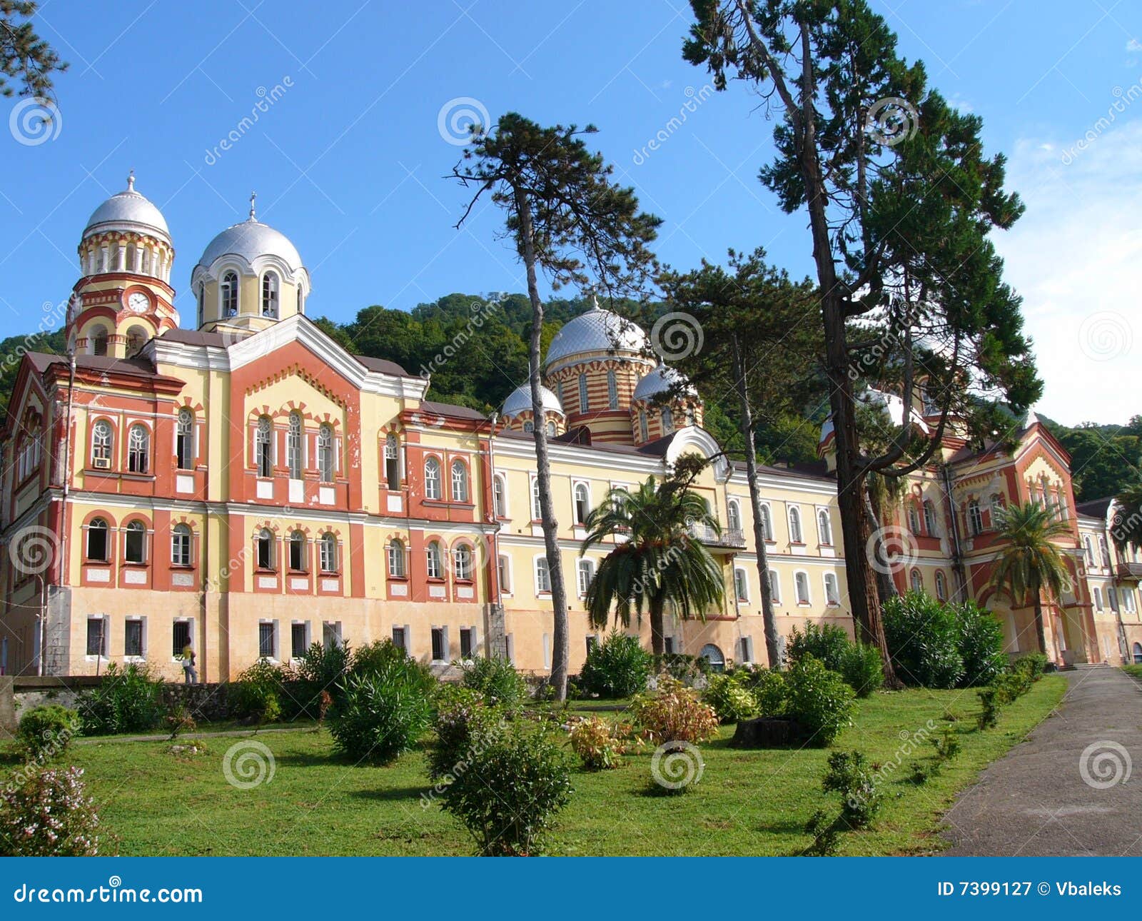 Monastery in New Athos stock image. Image of historic - 7399127