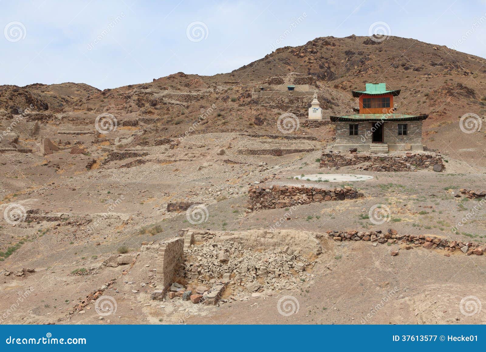 Monastery of Nomgon Mongolia Stock Image - Image of pagoda, buddha ...