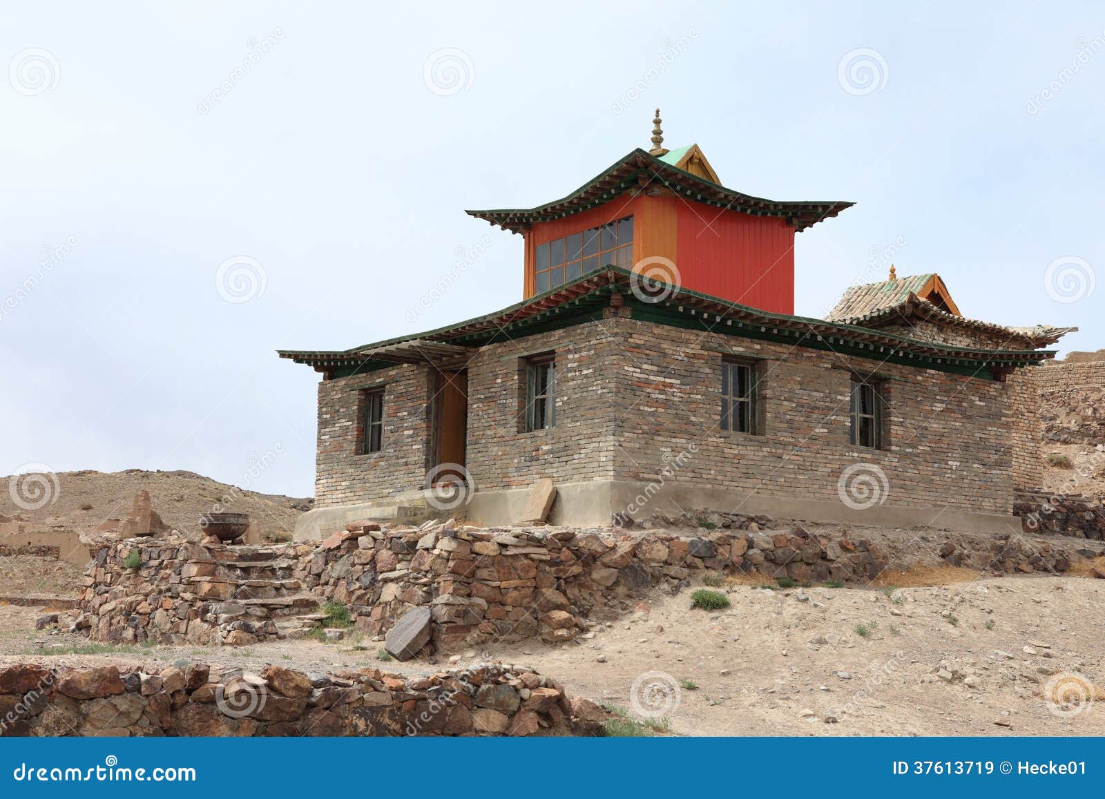 Monastery of Nomgon Mongolia Stock Image - Image of nomgon, monastery ...