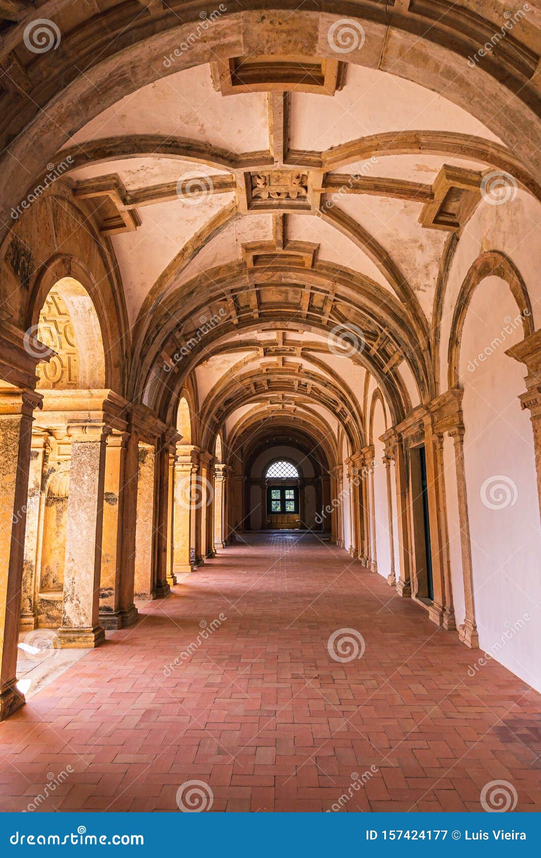 The Monastery of the Order of Christ Stock Image - Image of ...