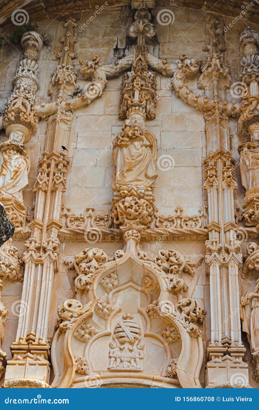 The Monastery of the Order of Christ Stock Photo - Image of ...
