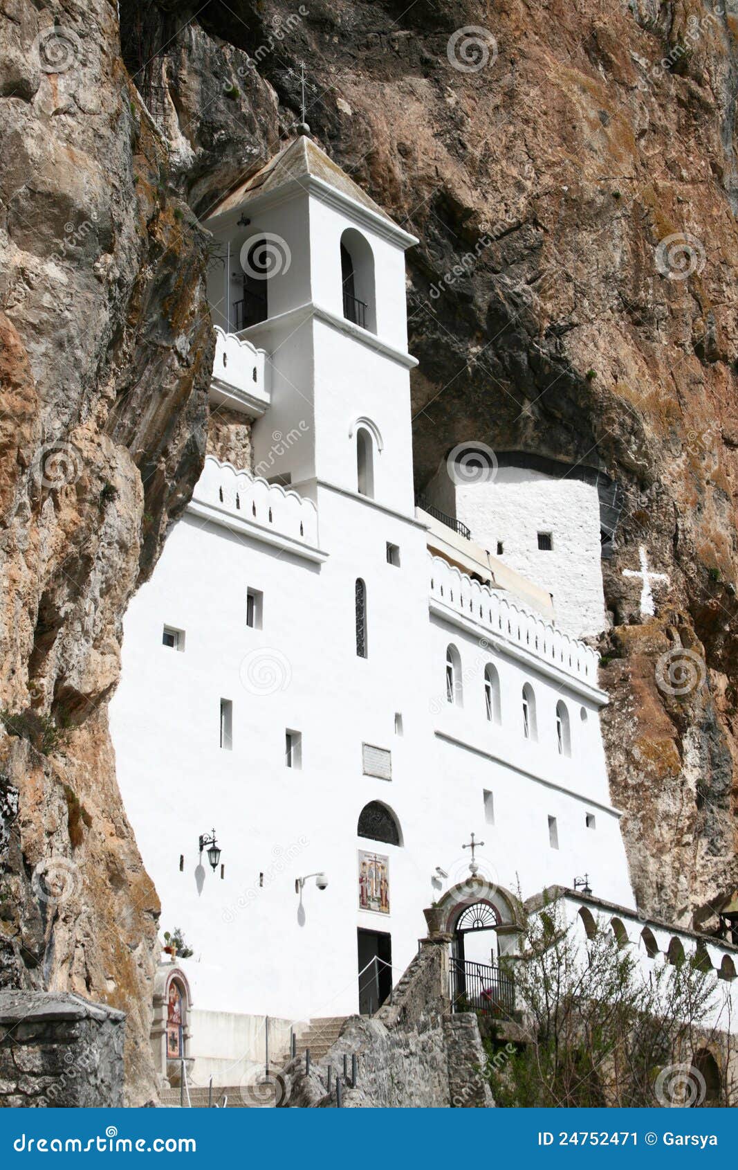 Monastery Ostrog stock image. Image of balkan, religion - 24752471
