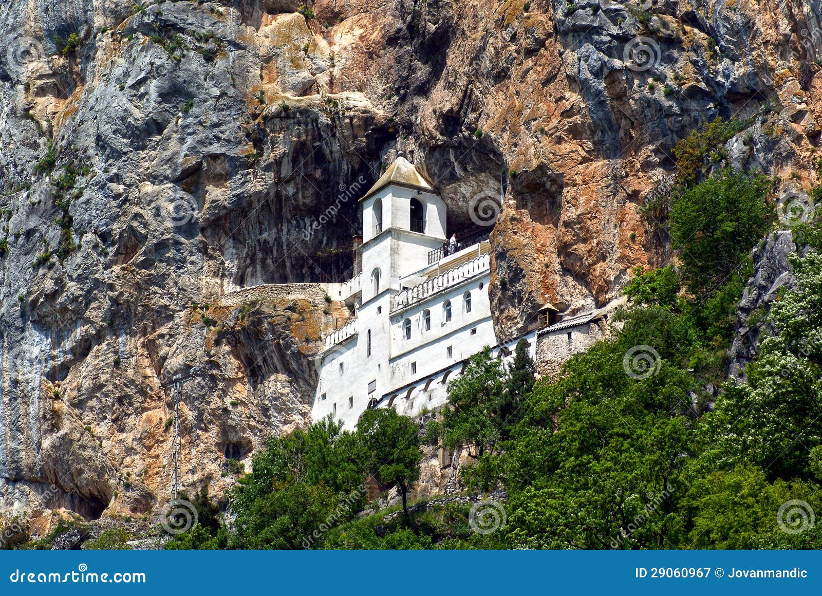 Monastery Ostrog stock image. Image of orthodox, high - 29060967