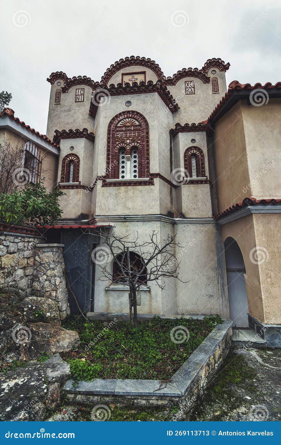 Monastery of Panagia in Markopoulos Oropou in Attica, Greece Stock ...