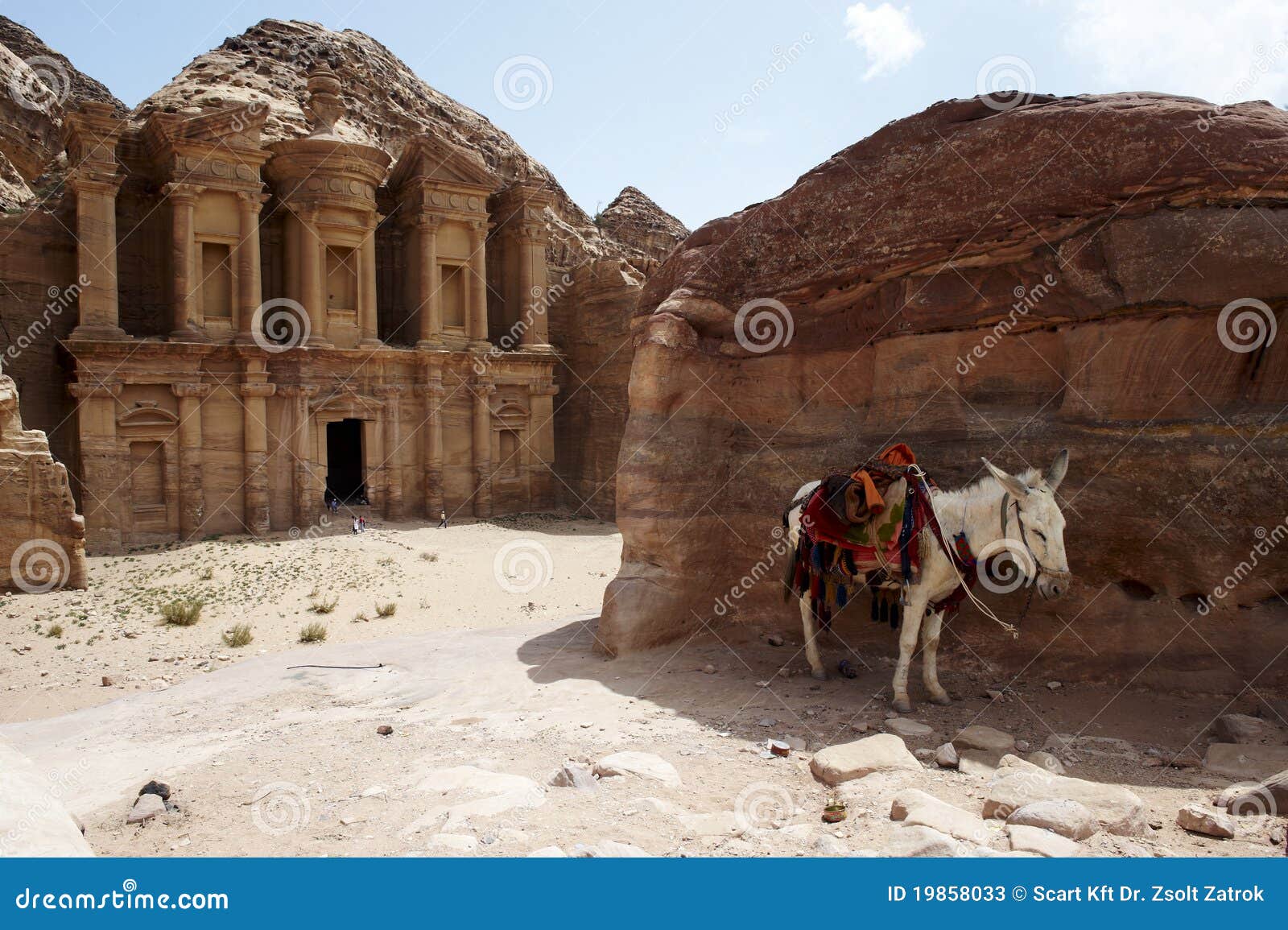 Monastery in Petra stock image. Image of nabatean, culture - 19858033