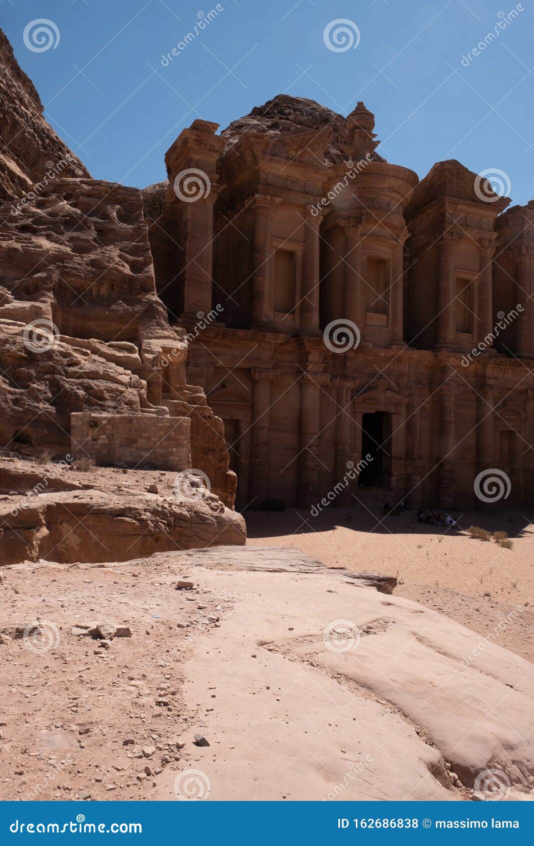 The Monastery, Petra stock photo. Image of arab, arabian - 162686838