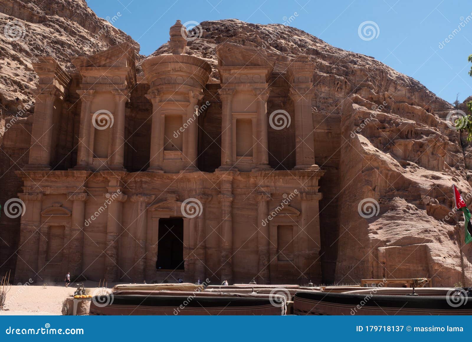 The Monastery, Petra stock image. Image of middle, jordan - 179718137
