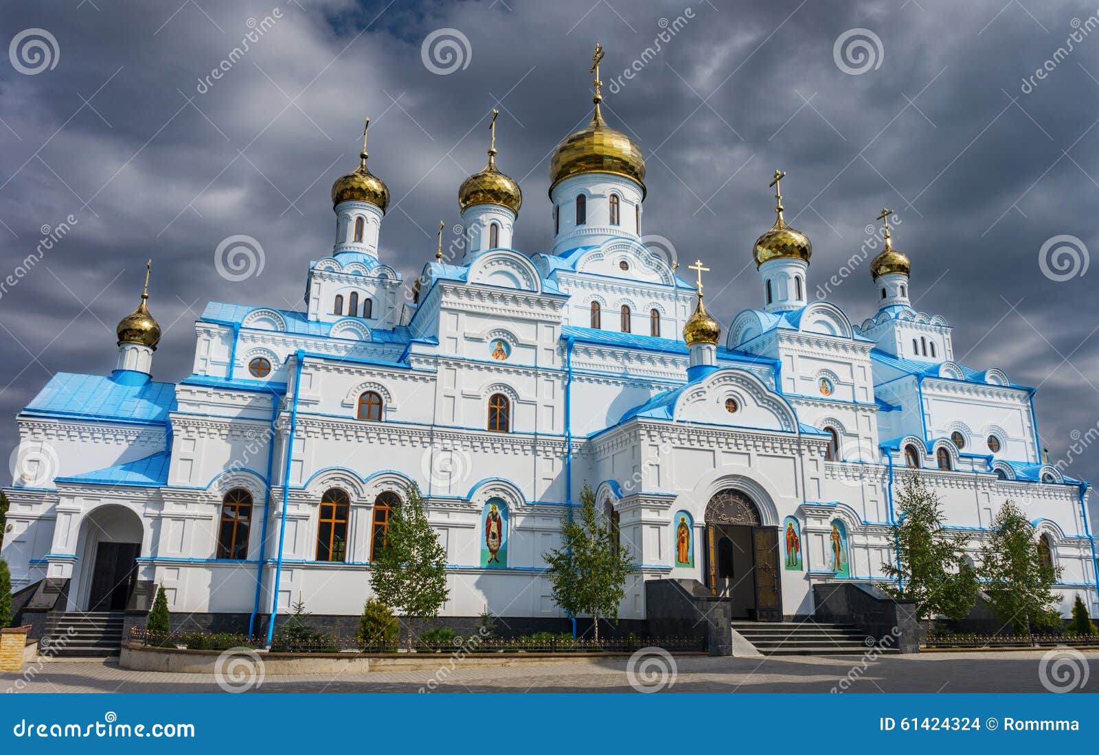 Monastery in Pochaev stock photo. Image of facade, outdoor - 61424324