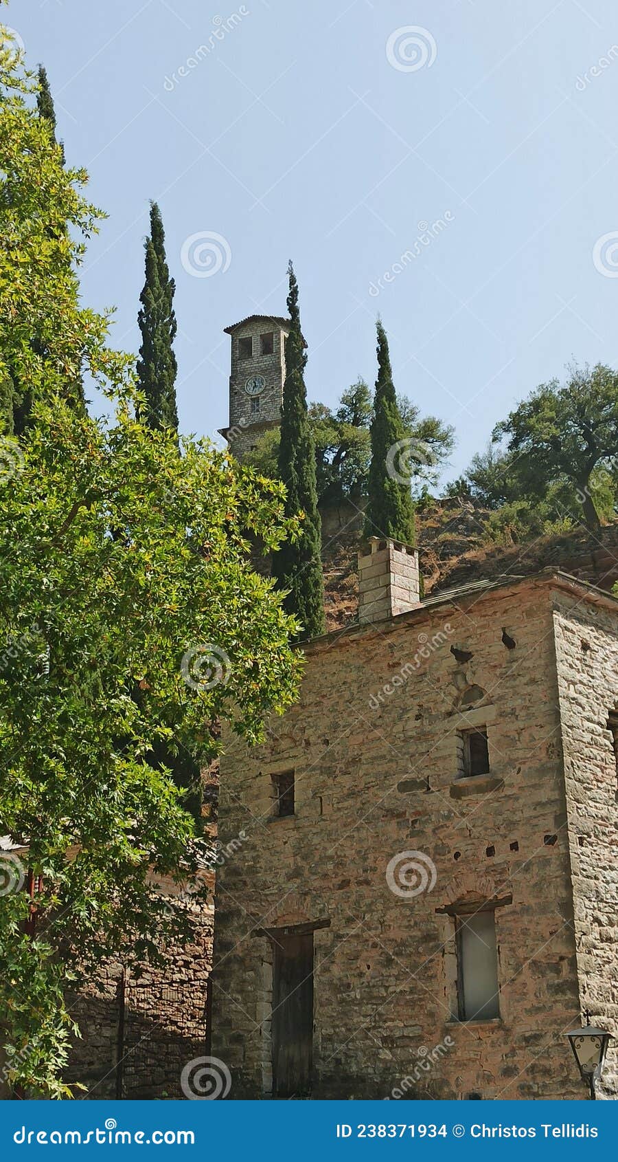 Monastery of Prousos in Karpenissi Greece Stock Photo - Image of ...
