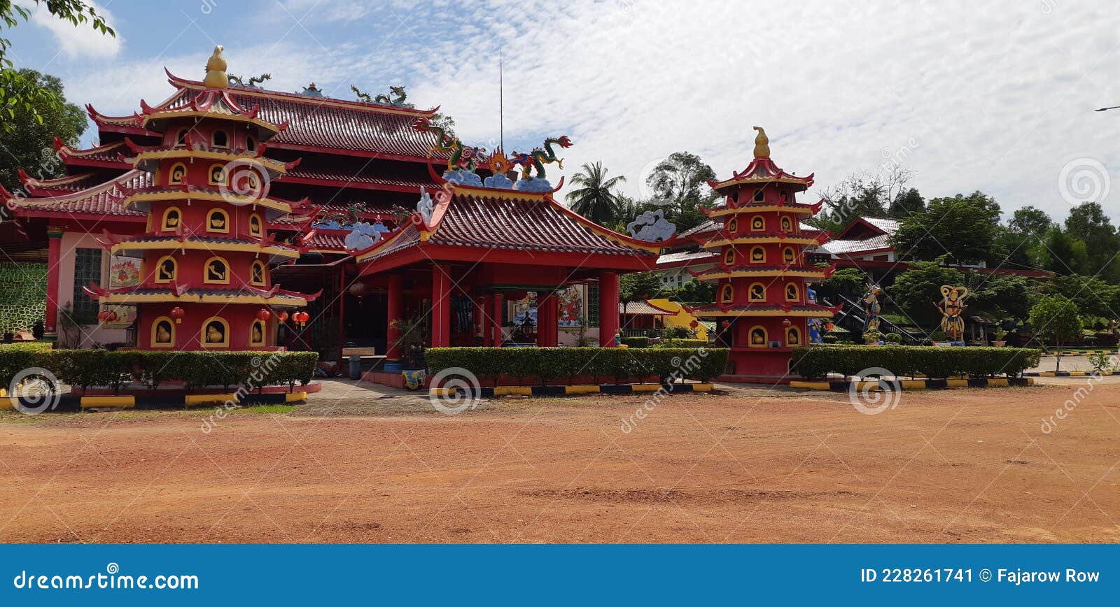 Monastery; Red Building; Soil; Chinese Stock Image - Image of soil ...
