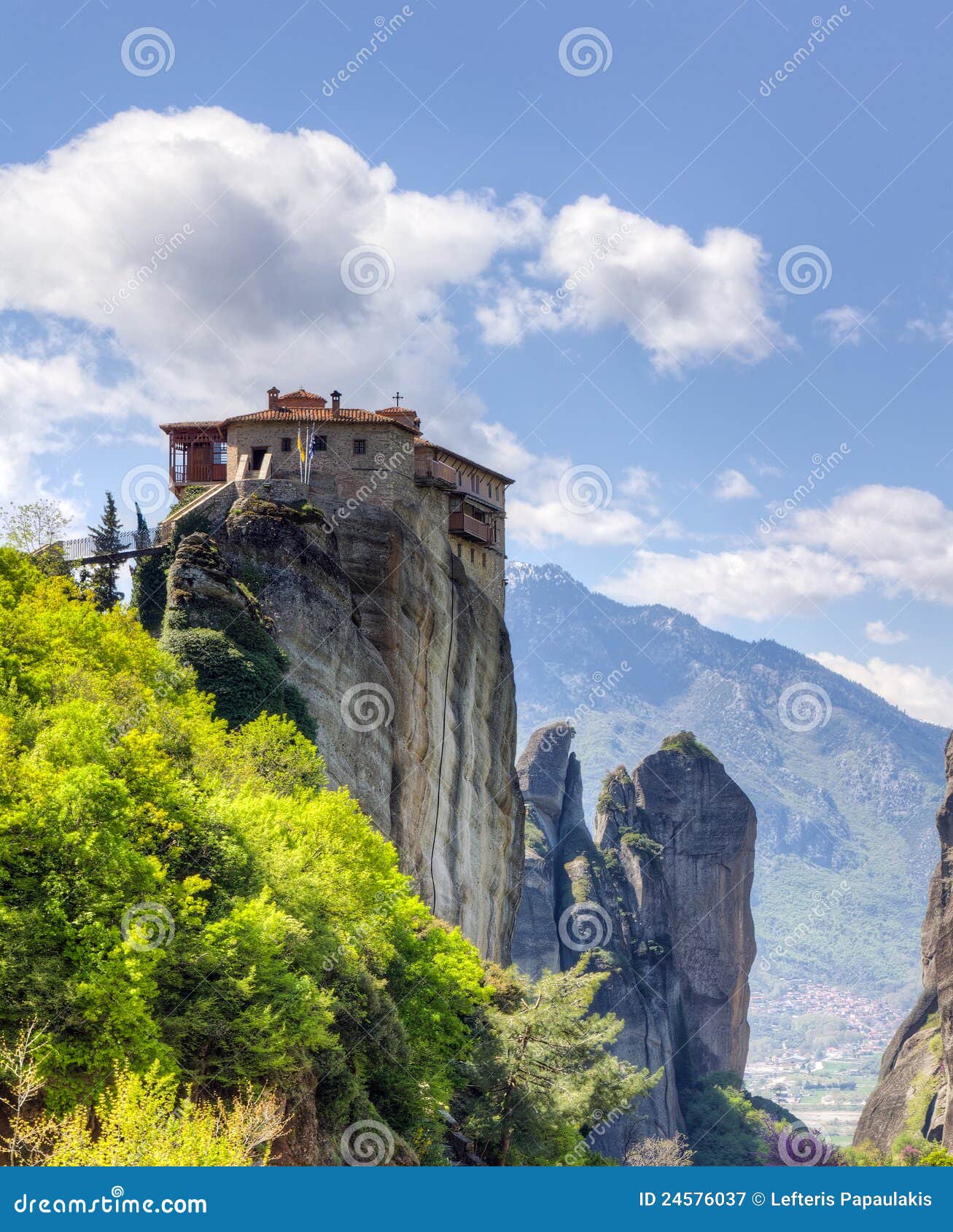 Monastery Of Rousanou, Meteora, Greece Royalty Free Stock Photography ...